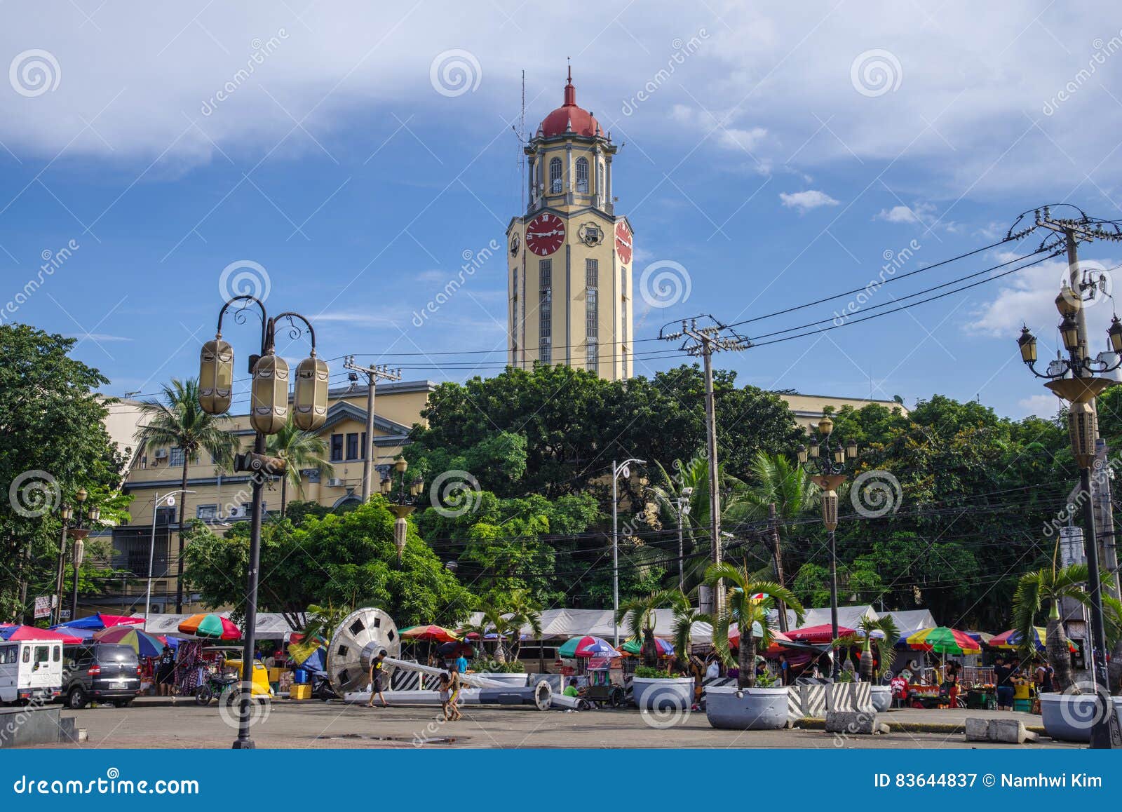 Manila City Hall Clock Tower Facade In Manila, Philippines Editorial ...