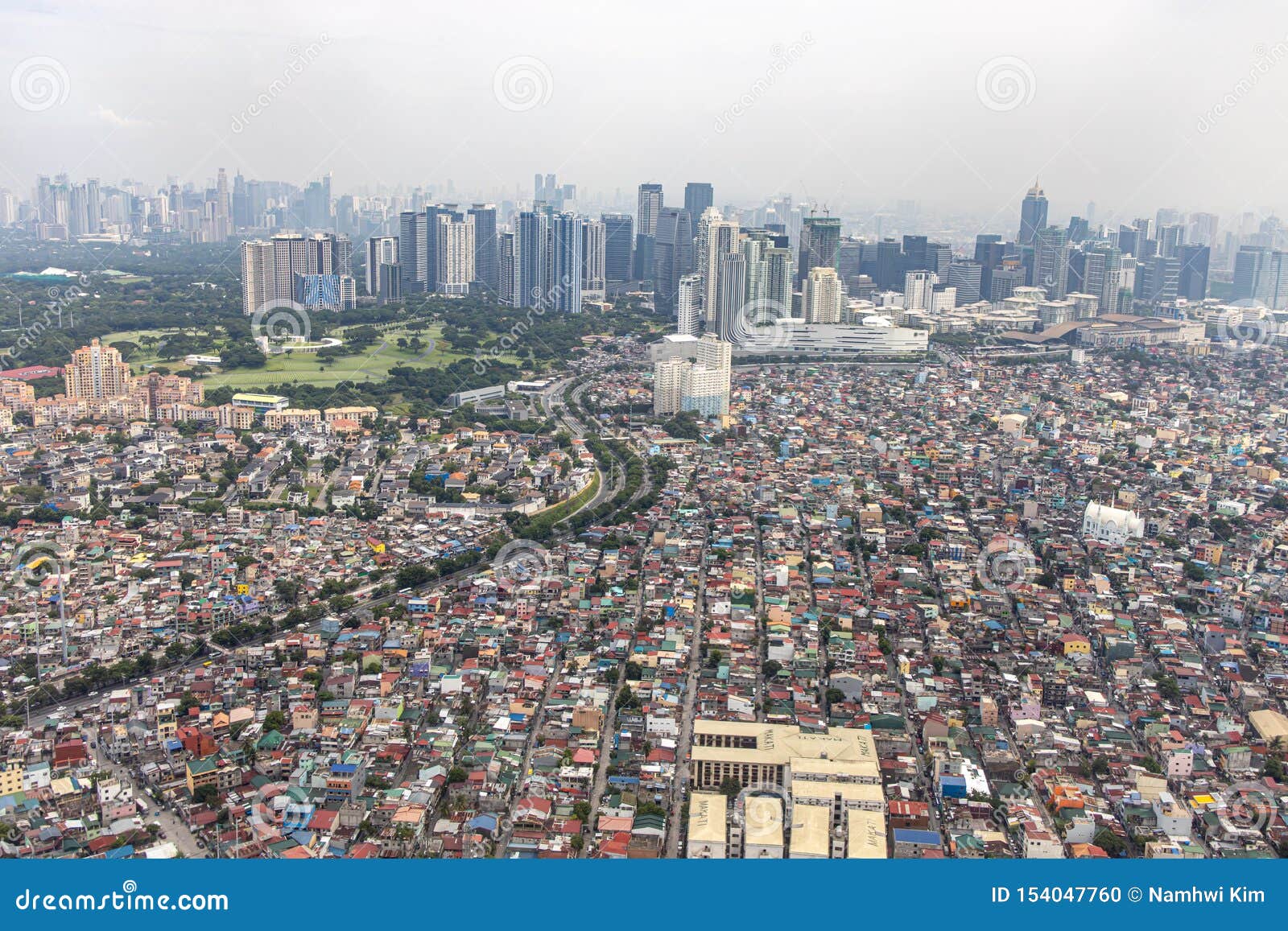 Manila City View from Airplane Stock Photo - Image of manila, skycape ...