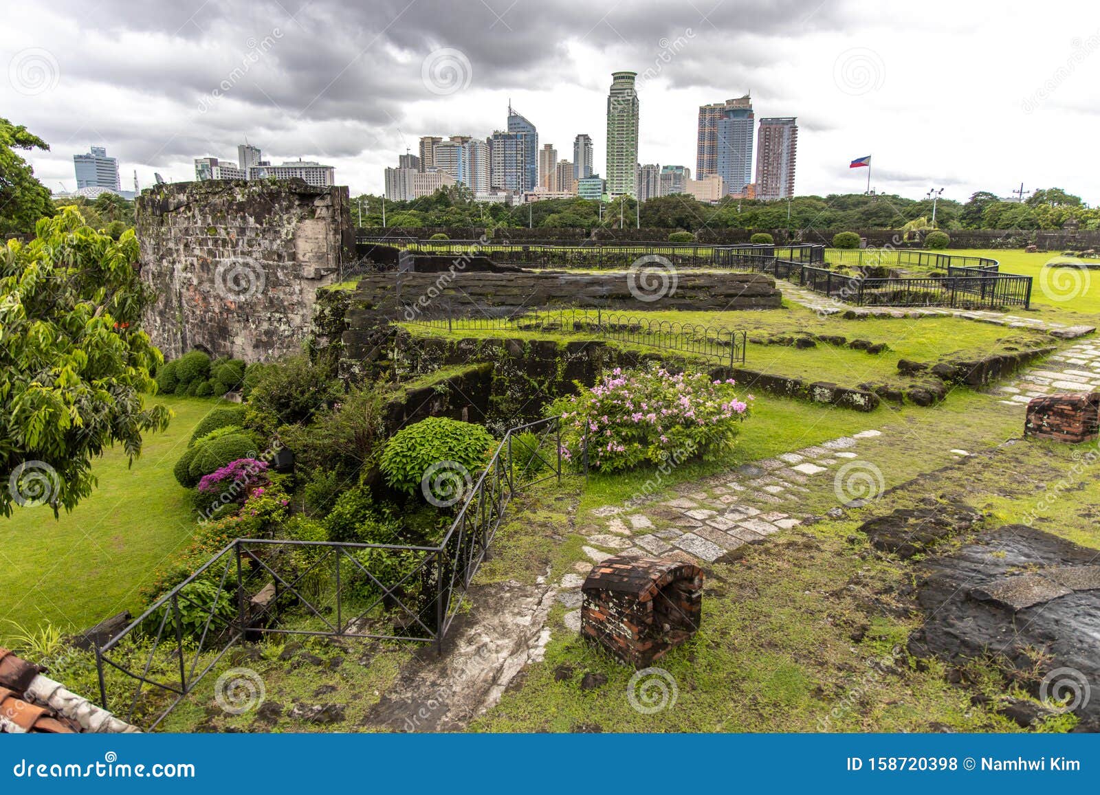 Manila Cityscape From Intramuros Royalty-Free Stock Image ...