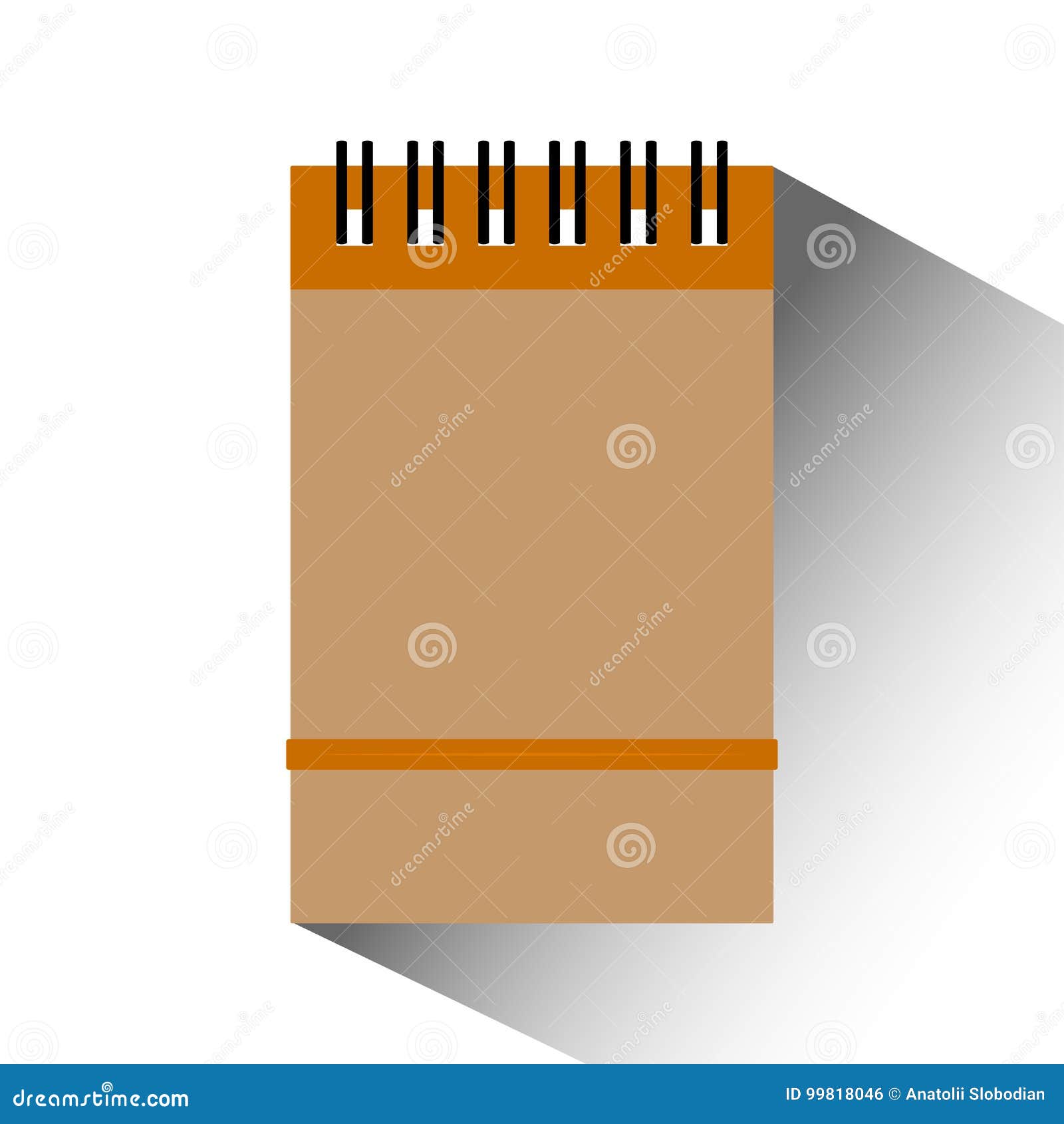 Manila Folder with Document. Flat Designed Vector Illustration with ...