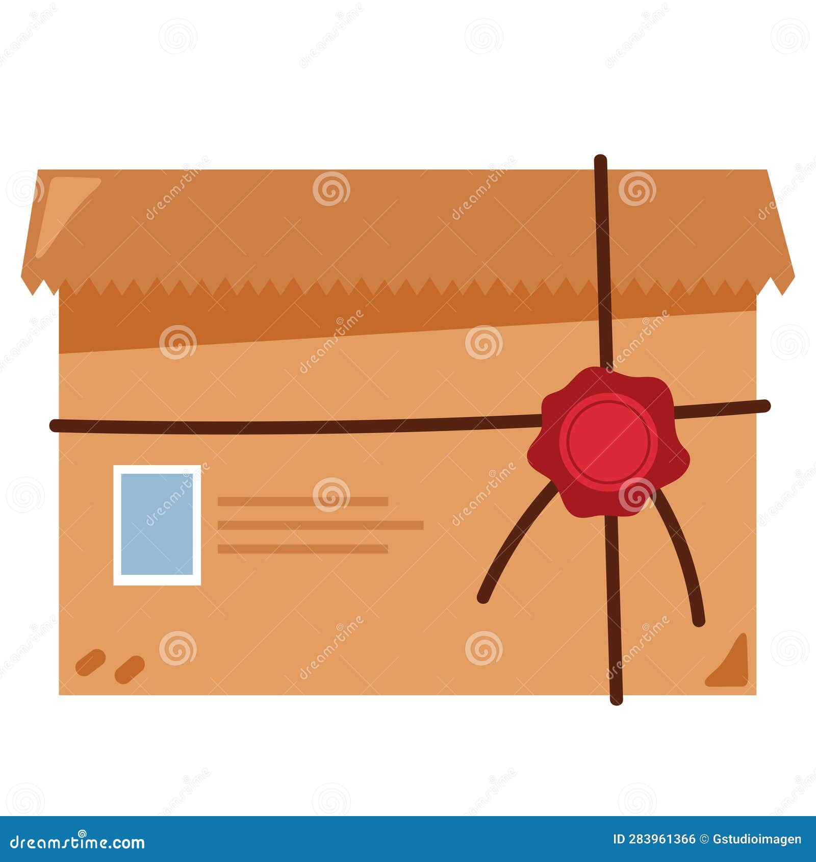 Manila Folder Postal Service Stock Vector - Illustration of ...