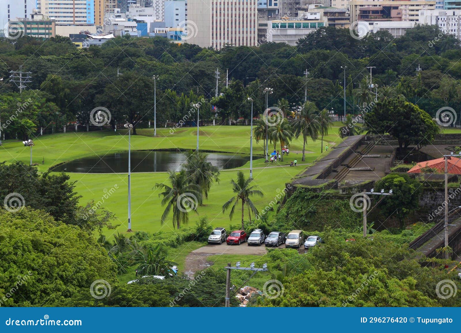 Manila golf course stock photo. Image of landmark, travel - 296276420