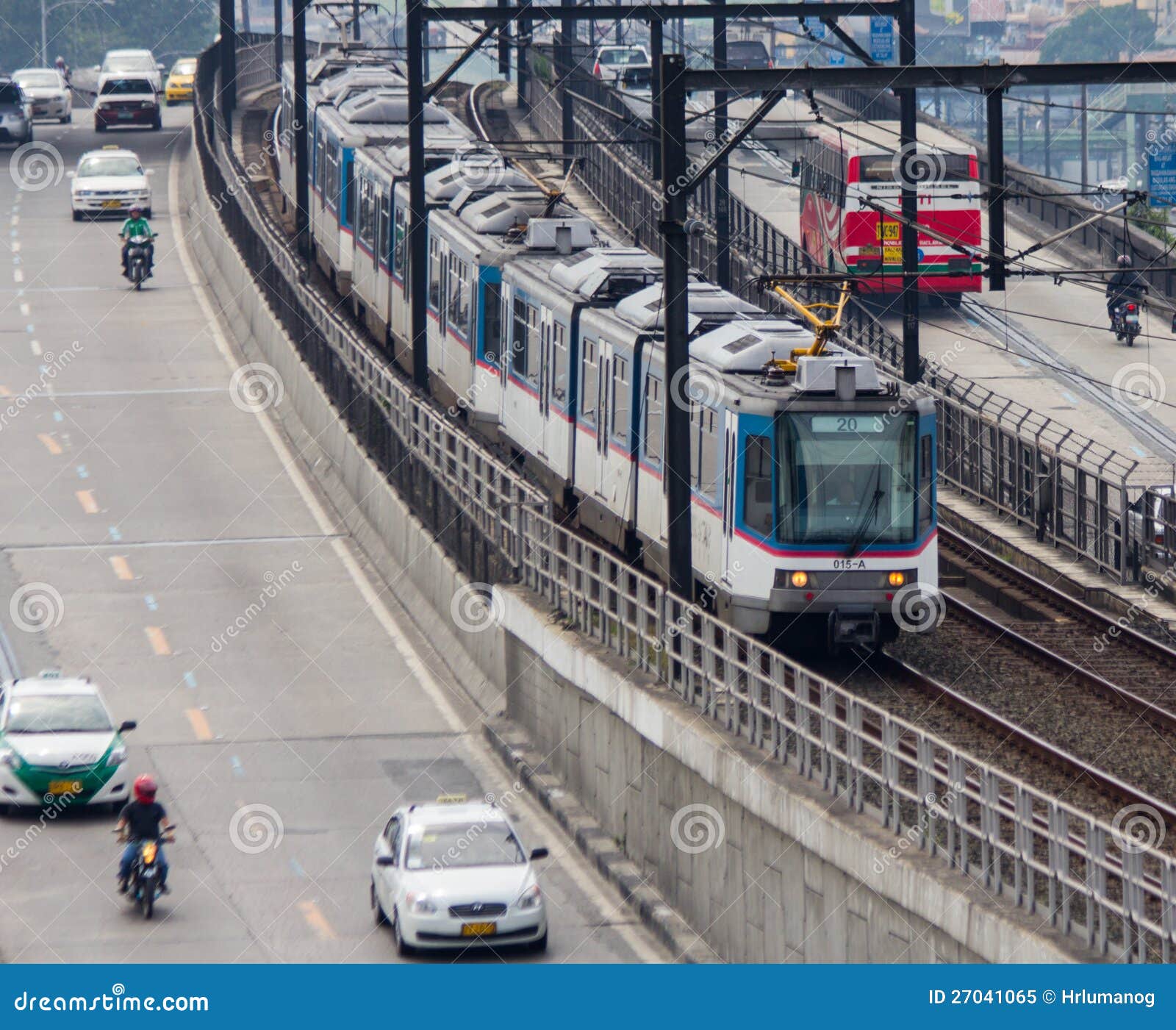 Manila Light Rail Transport System Editorial Image - Image of high ...