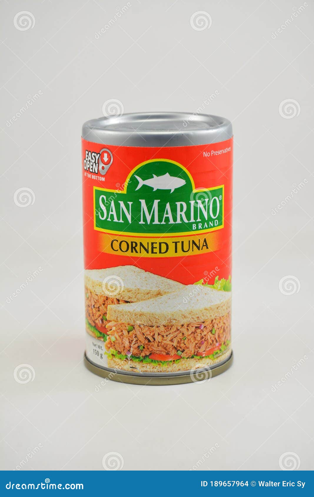 San Marino Corned Tuna Can in Manila, Philippines Editorial Stock Image ...