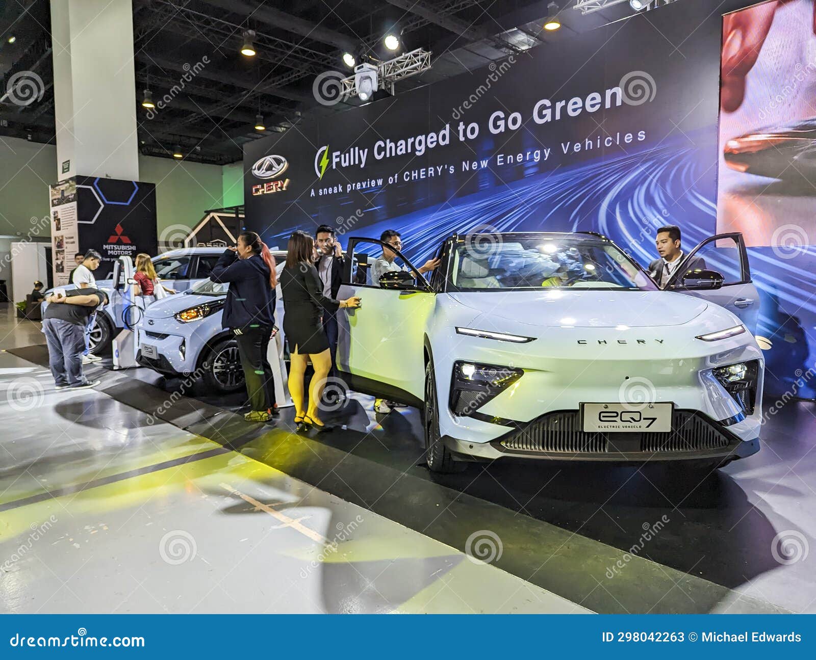 Manila, Philippine - A Silver BYD Atto 3 Electric Crossover At An EV ...