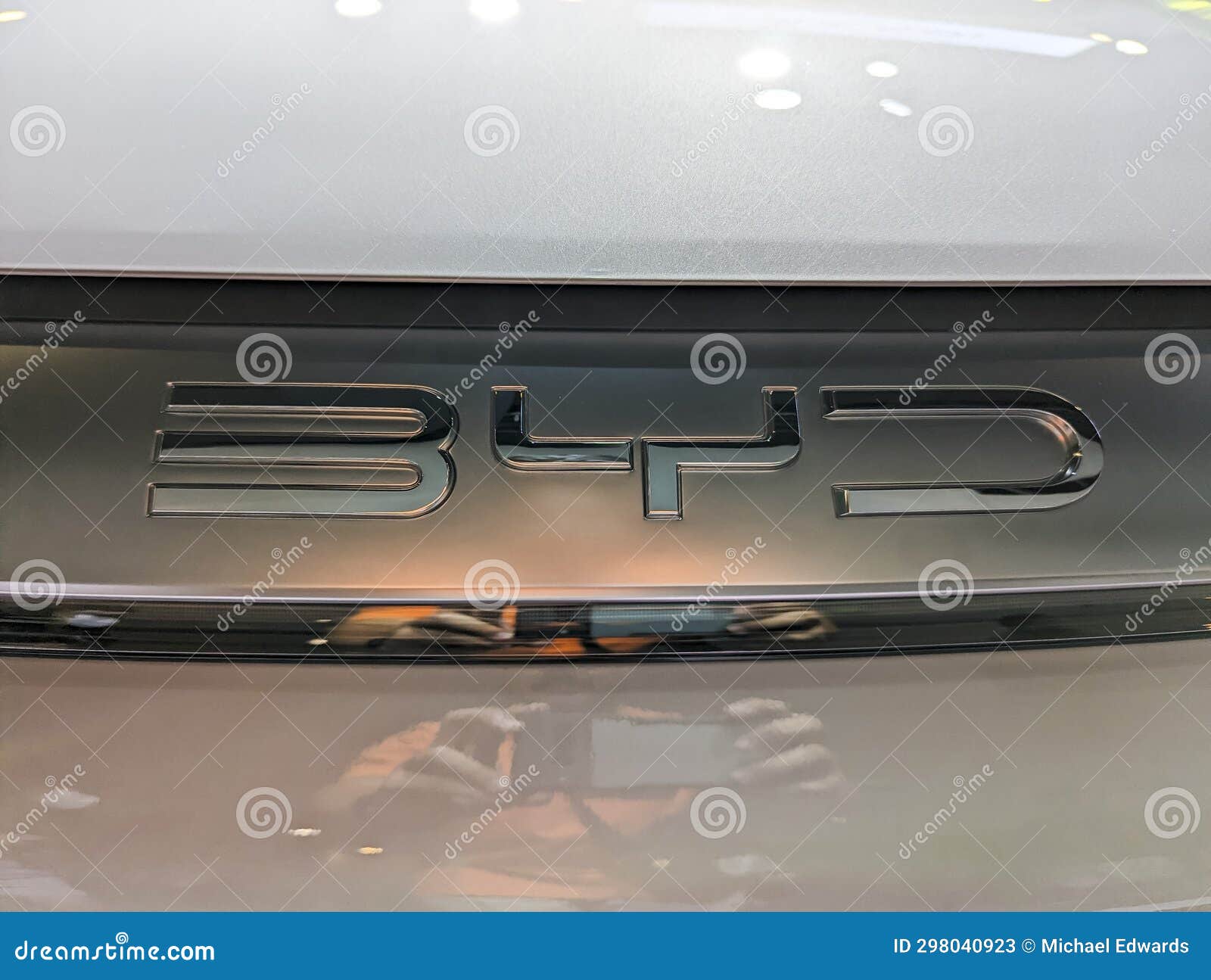 Manila, Philippine - a Silver BYD Atto 3 Electric Crossover at an EV ...