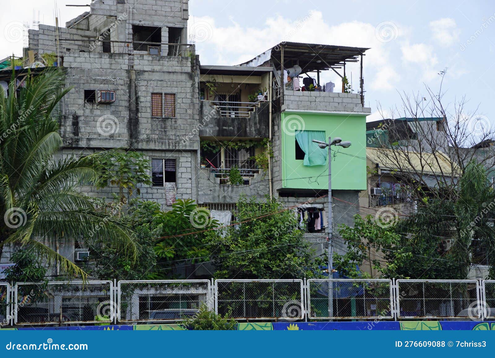 Manila, Philippines, Circa March 2023 - Squatter Homes at the Pasig ...