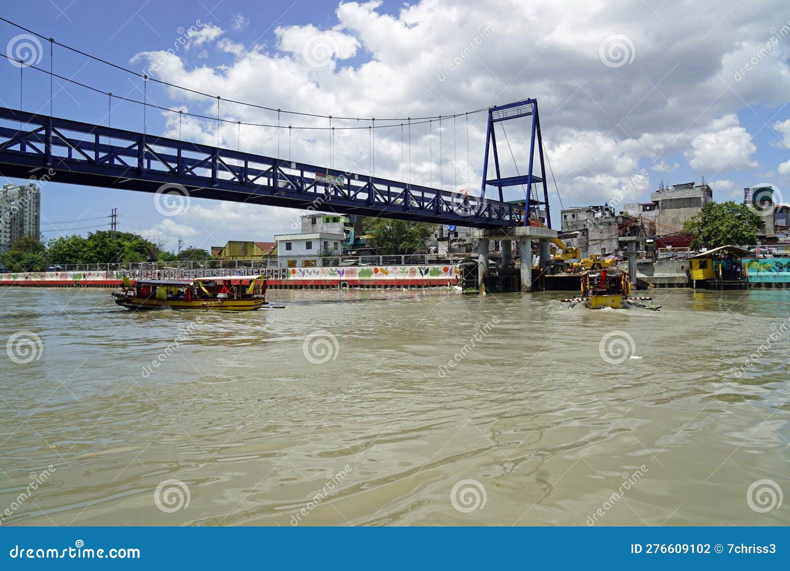 Manila, Philippines, Circa March 2023 - Squatter Homes at the Pasig ...