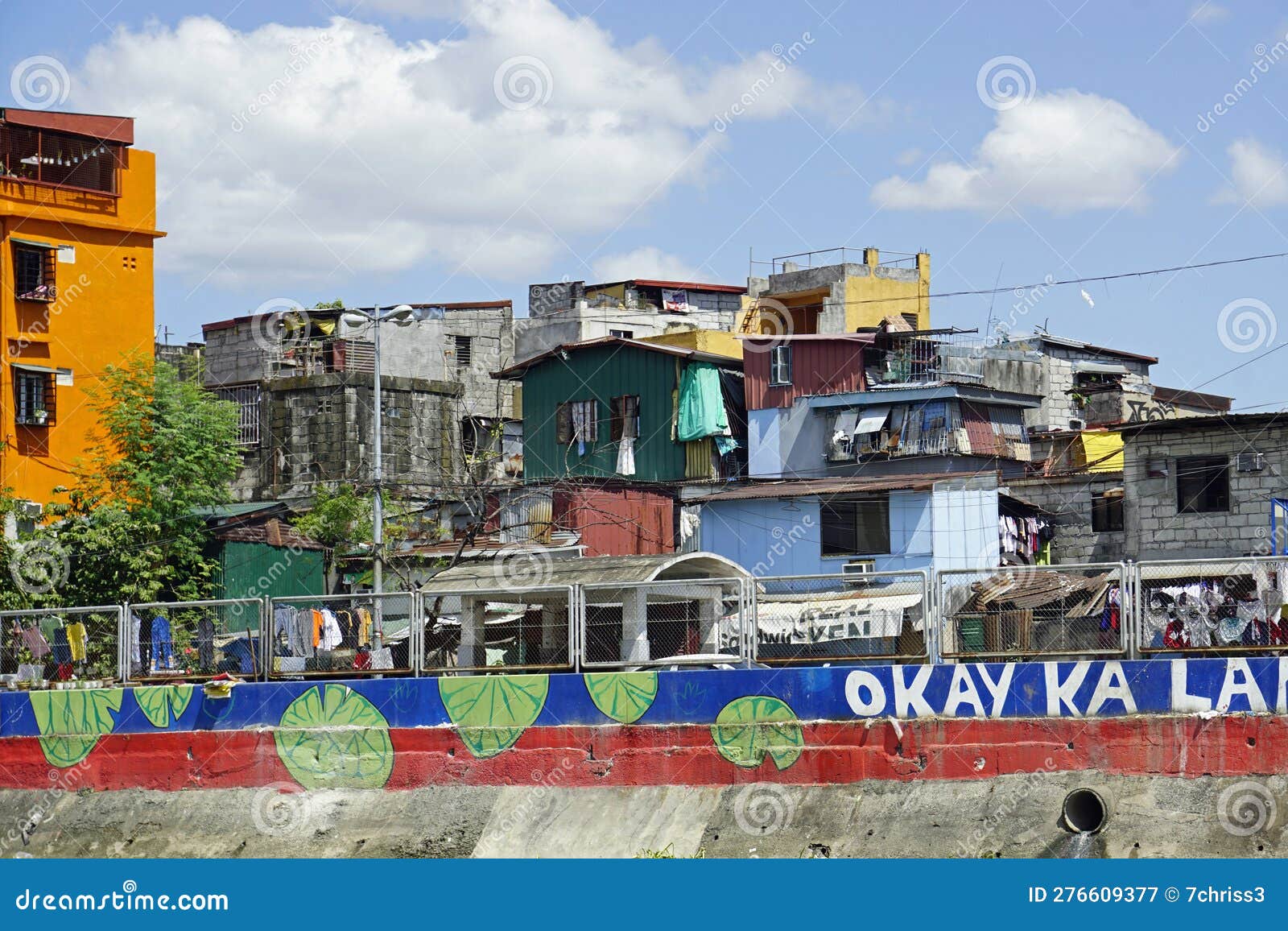 Manila, Philippines, Circa March 2023 - Squatter Homes at the Pasig ...