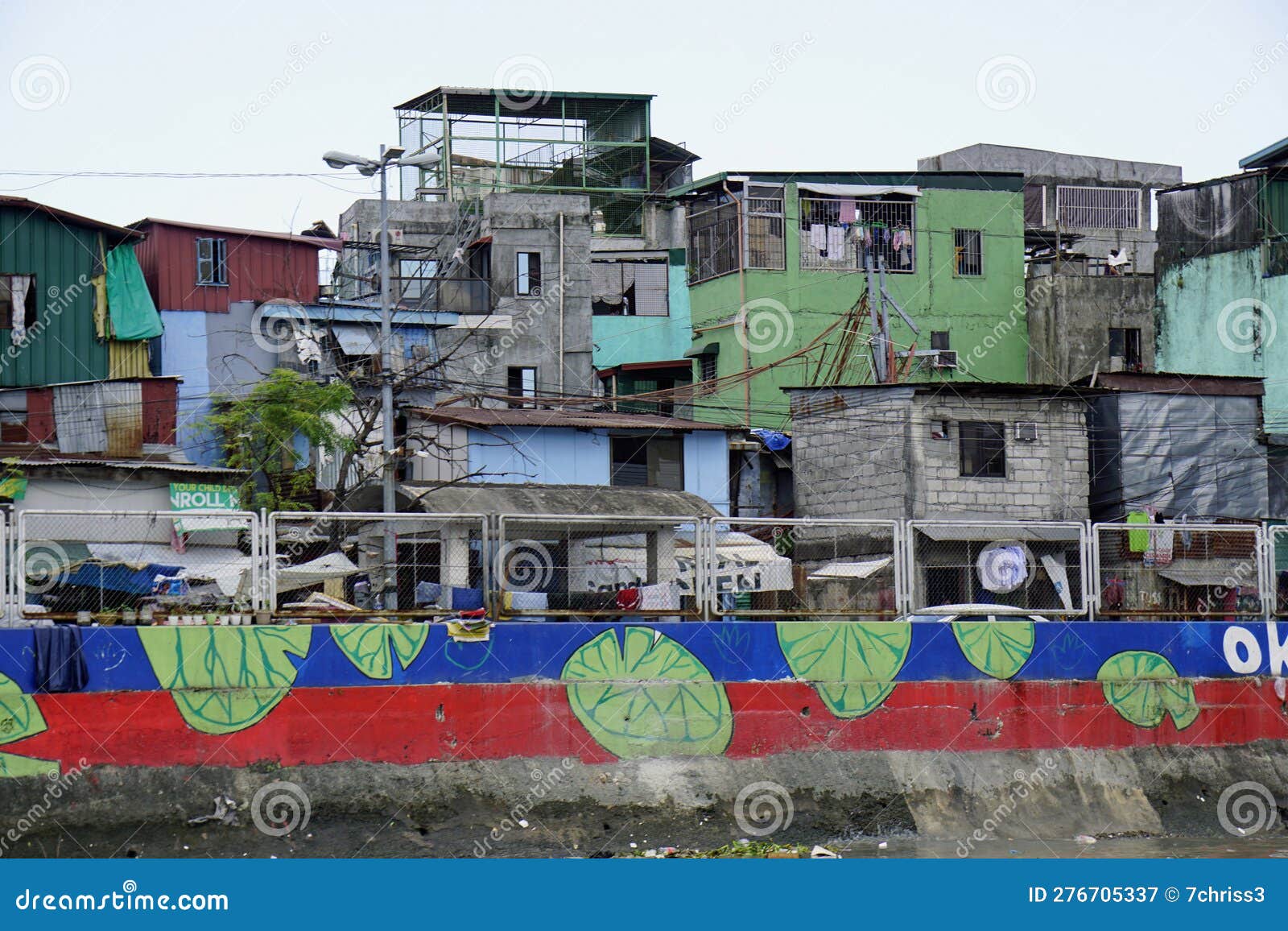 Manila, Philippines, Circa March 2023 - Squatter Homes at the Pasig ...