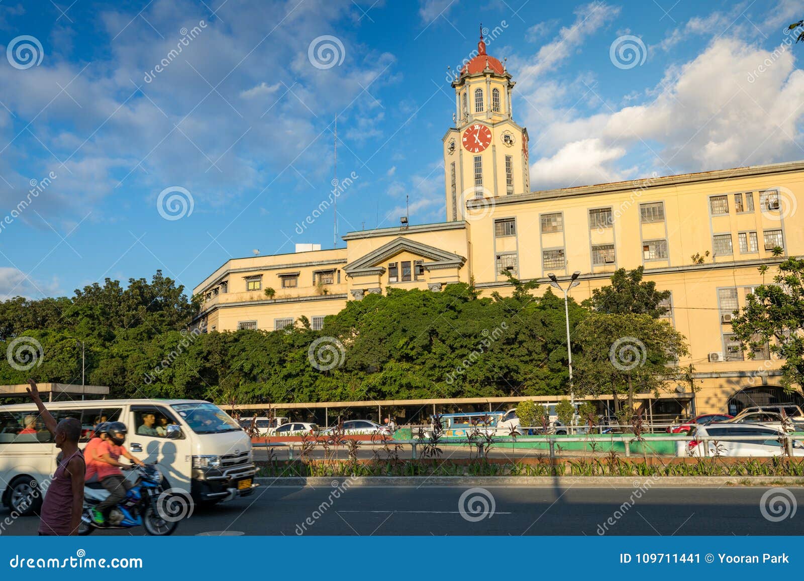 The Clock Tower of the Manila City Hall in Manila, Philippines ...
