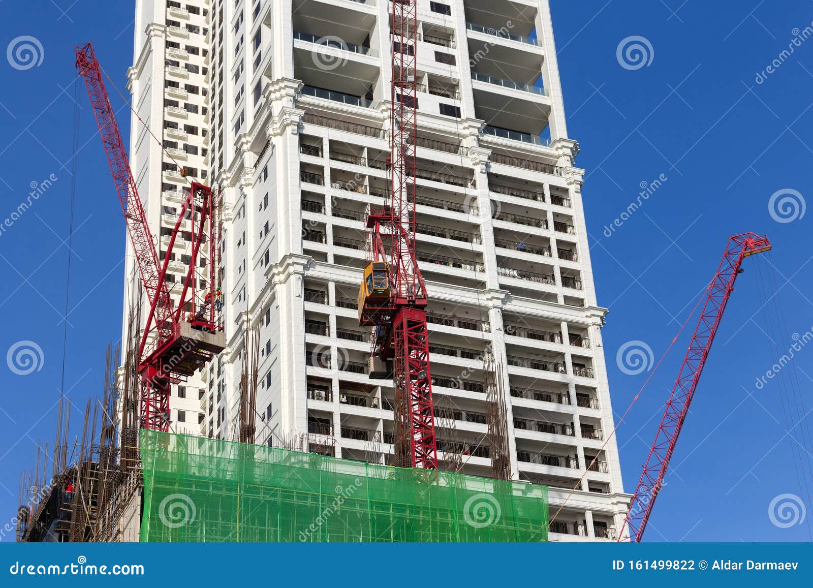 Manila, Philippines - May 16, 2017: Process of Building, Cranes at Work ...