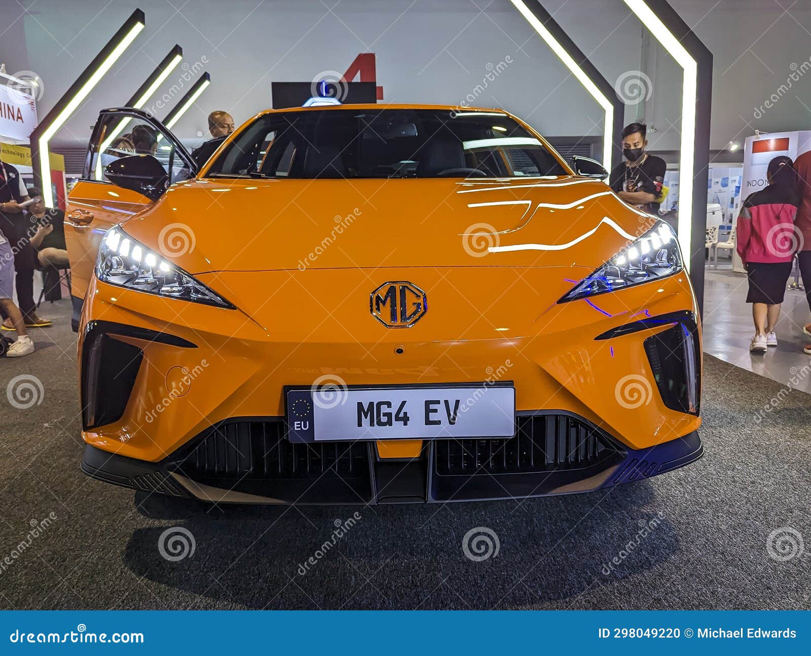 Manila, Philippines - an Orange MG4 EV All-electric Compact Hatchback ...