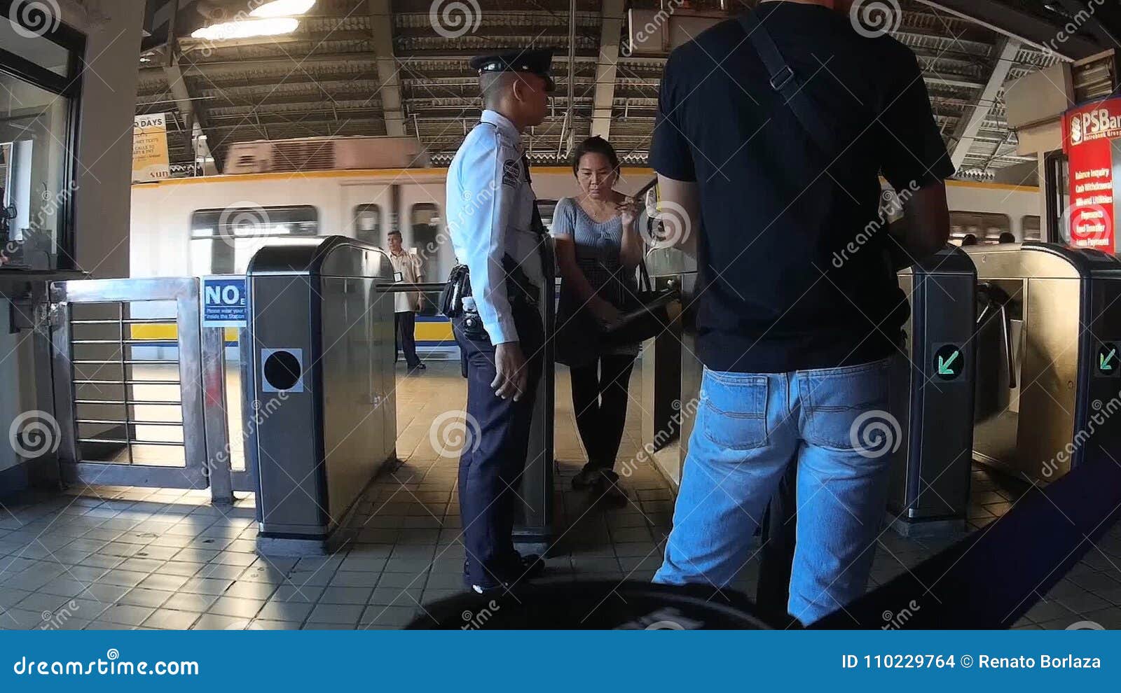 People Pass in Security Queue for Train Ticket Stock Footage - Video of ...