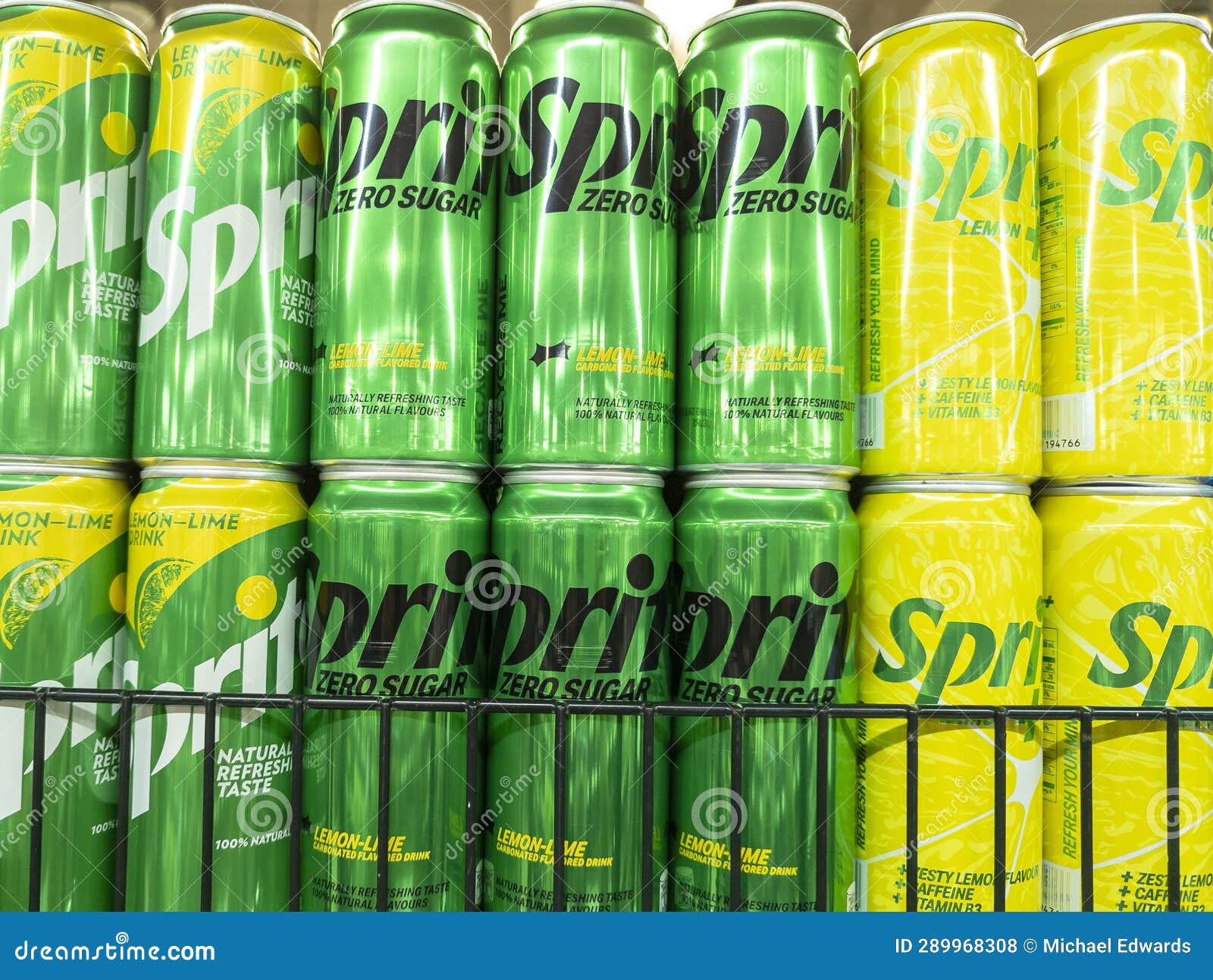 Manila, Philippines - Cans of Regular, Zero, and Lemon Plus Sprite at ...