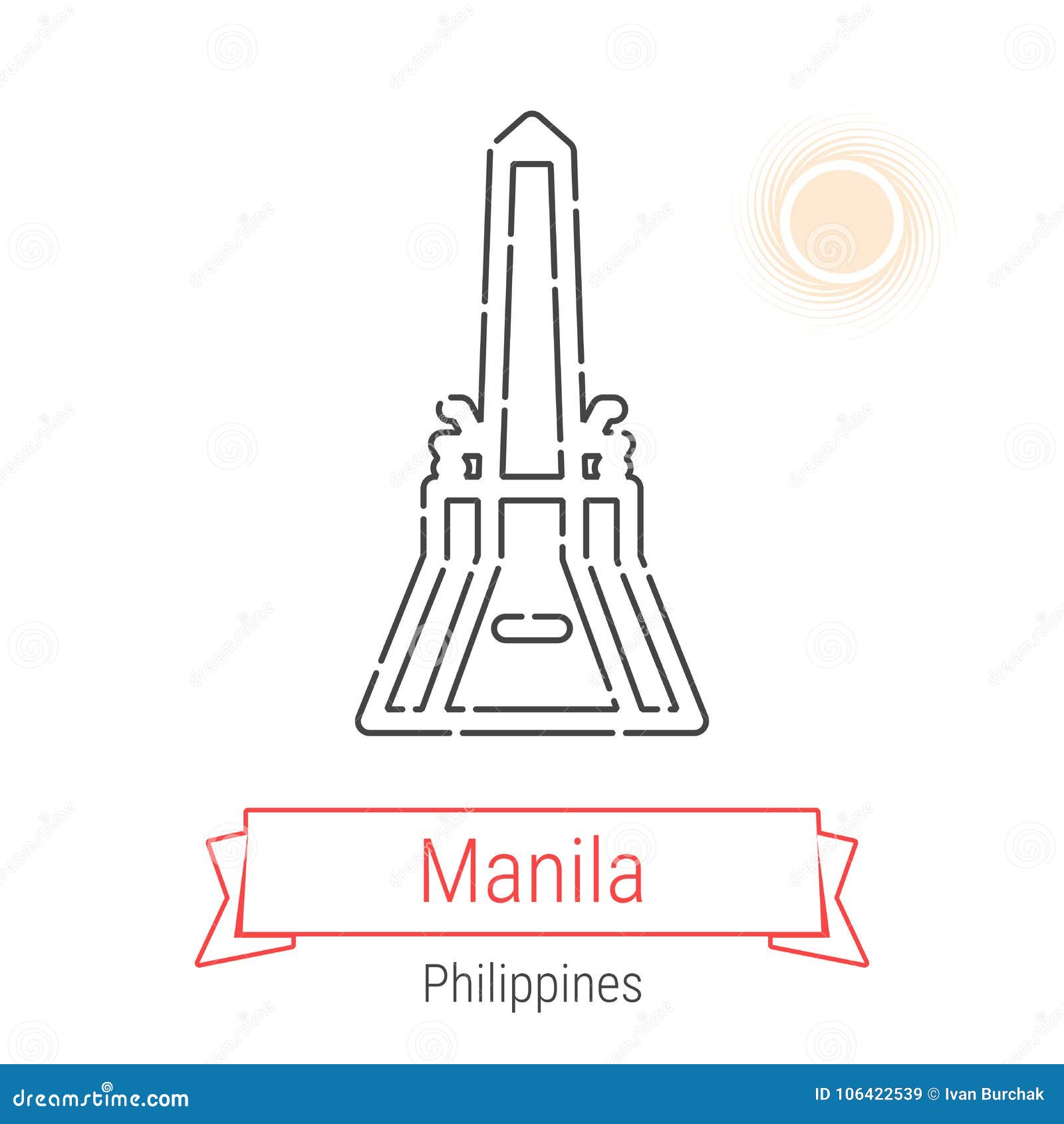 Manila, Philippines Vector Line Icon Stock Vector - Illustration of ... Manila, Philippines Vector Line Icon Stock Vector - Illustration of ...