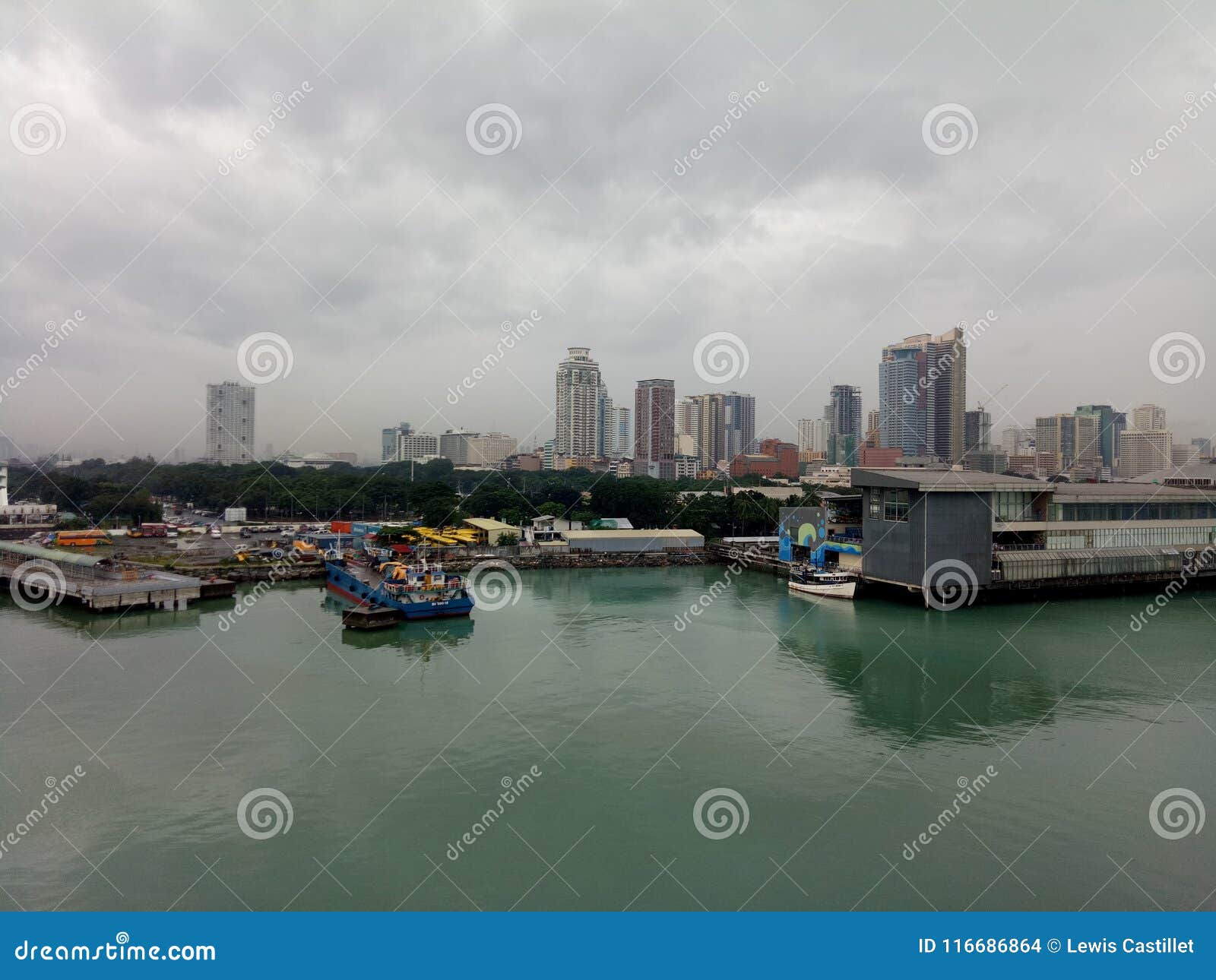 Manila Port stock photo. Image of manila, cityscape - 116686864