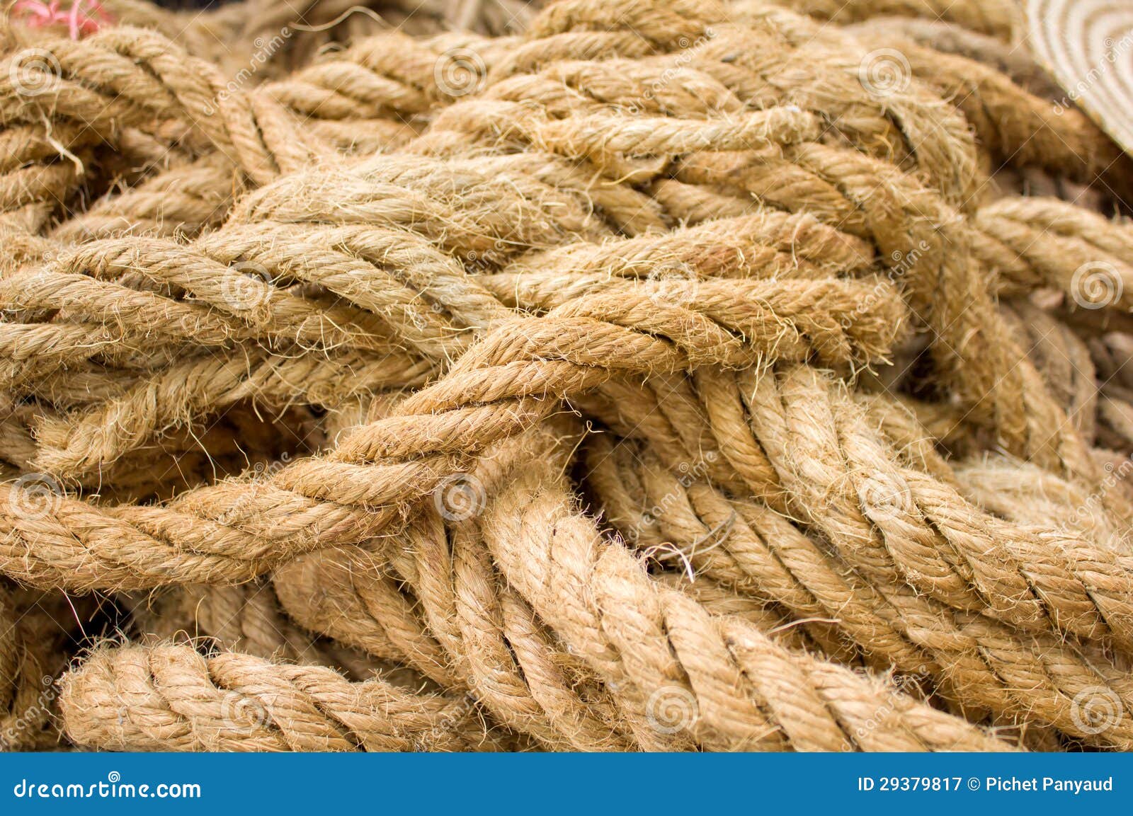 Manila rope stock image. Image of brown, linen, fastener - 29379817