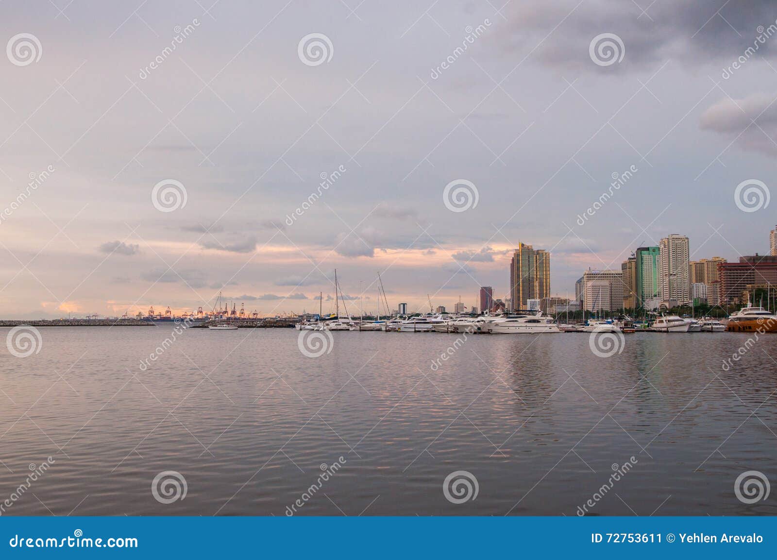 Manila Sky Line stock image. Image of philippines, manila - 72753611