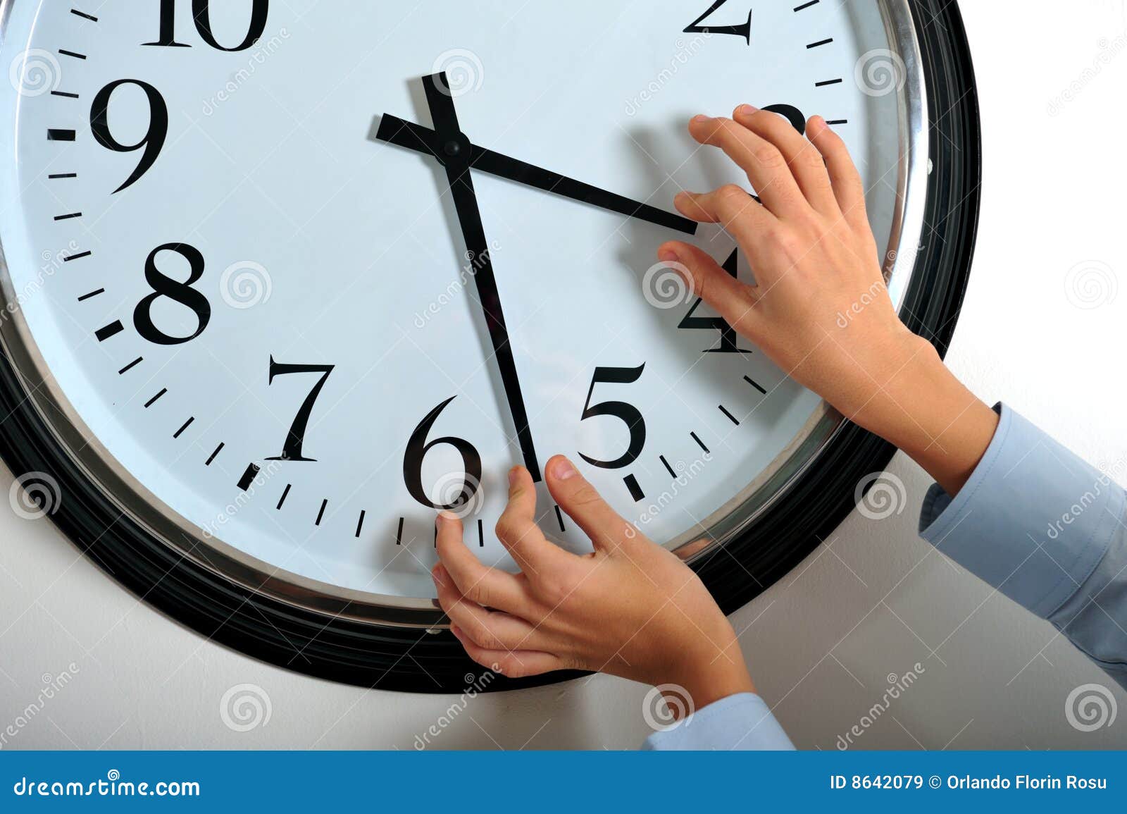 Manipulating time stock image. Image of office, business - 8642079