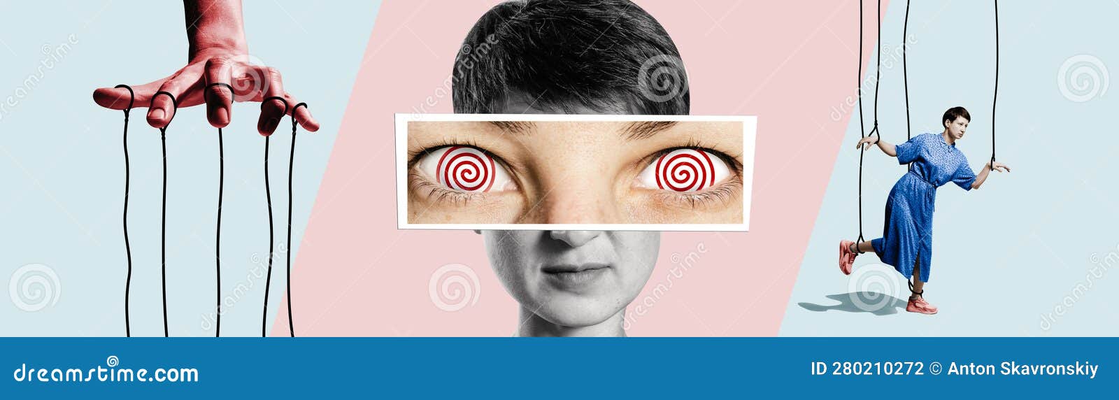 Manipulation and Control Over People. Concept Stock Photo - Image of ...