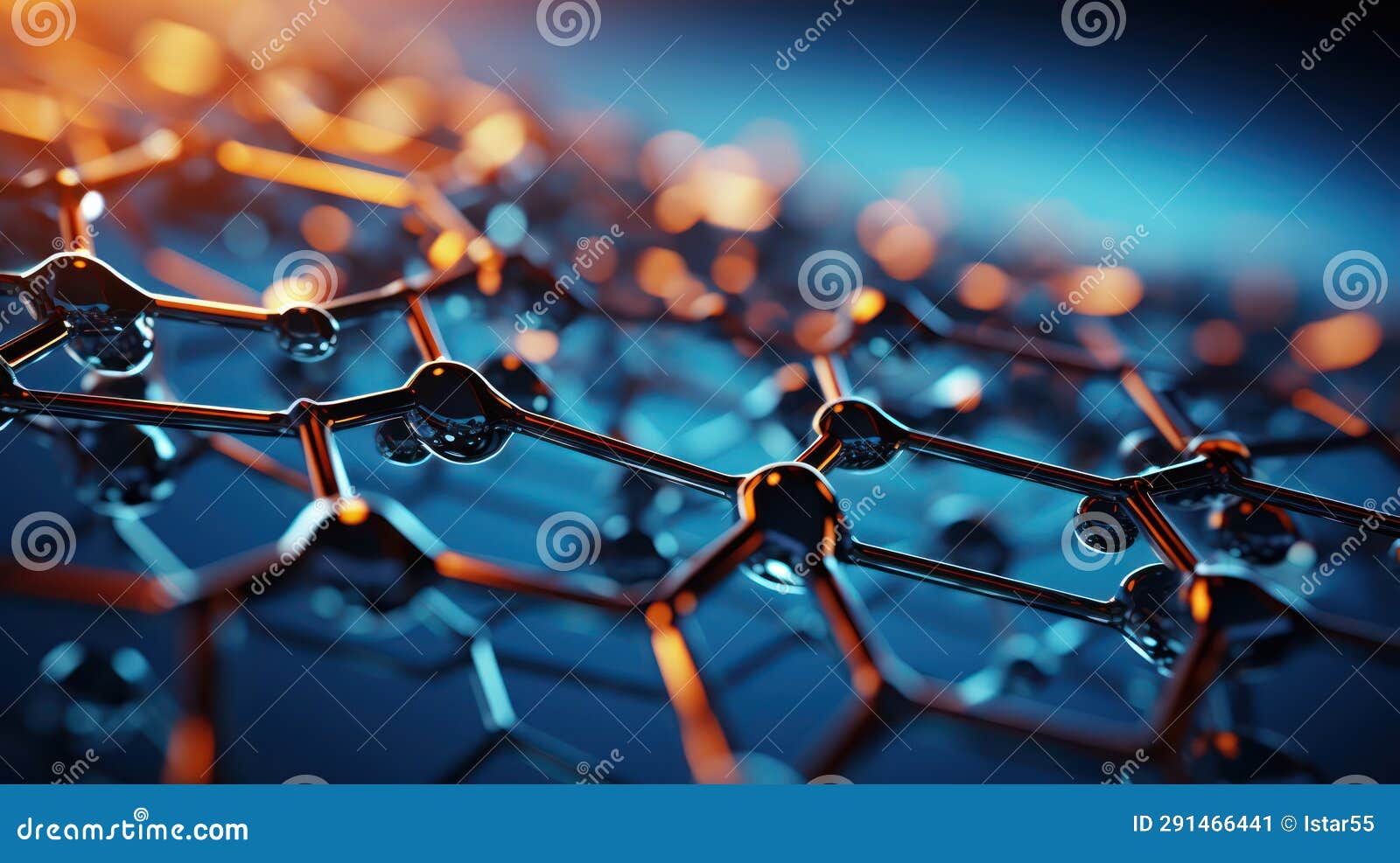 Nanotechnology in Electronics and Medicine, High-tech Background Stock ...