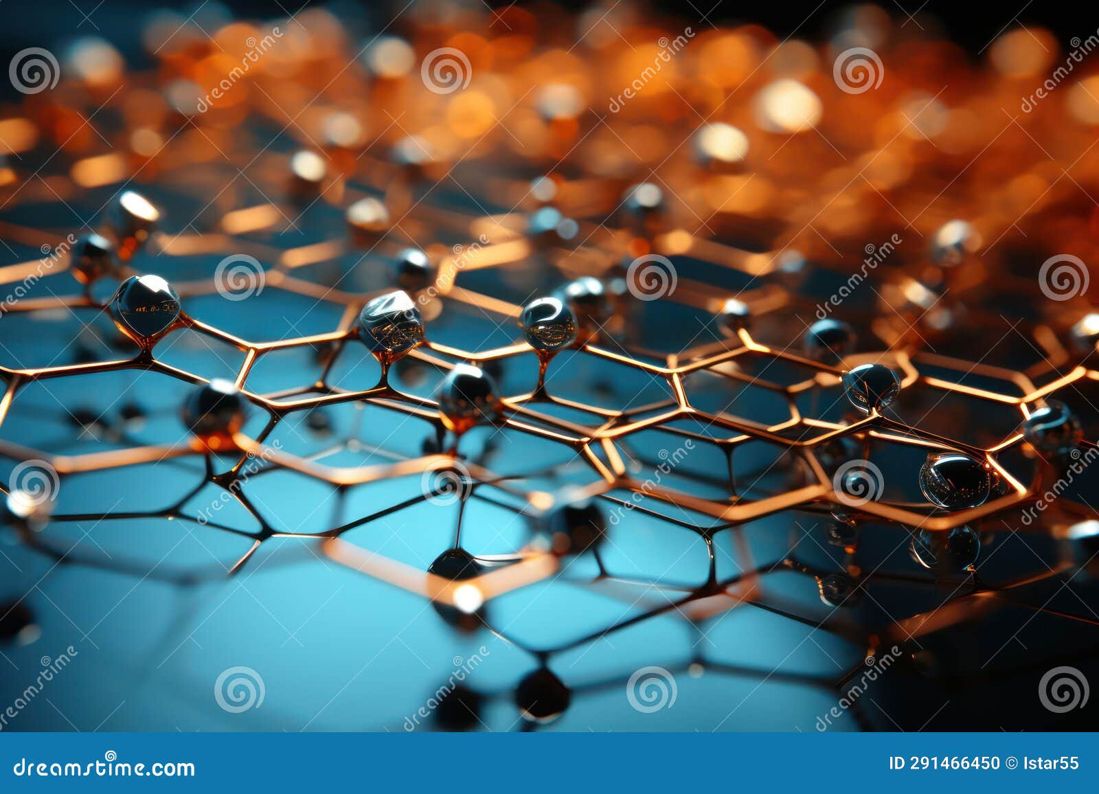 Nanotechnology in Electronics and Medicine, High-tech Background Stock ...