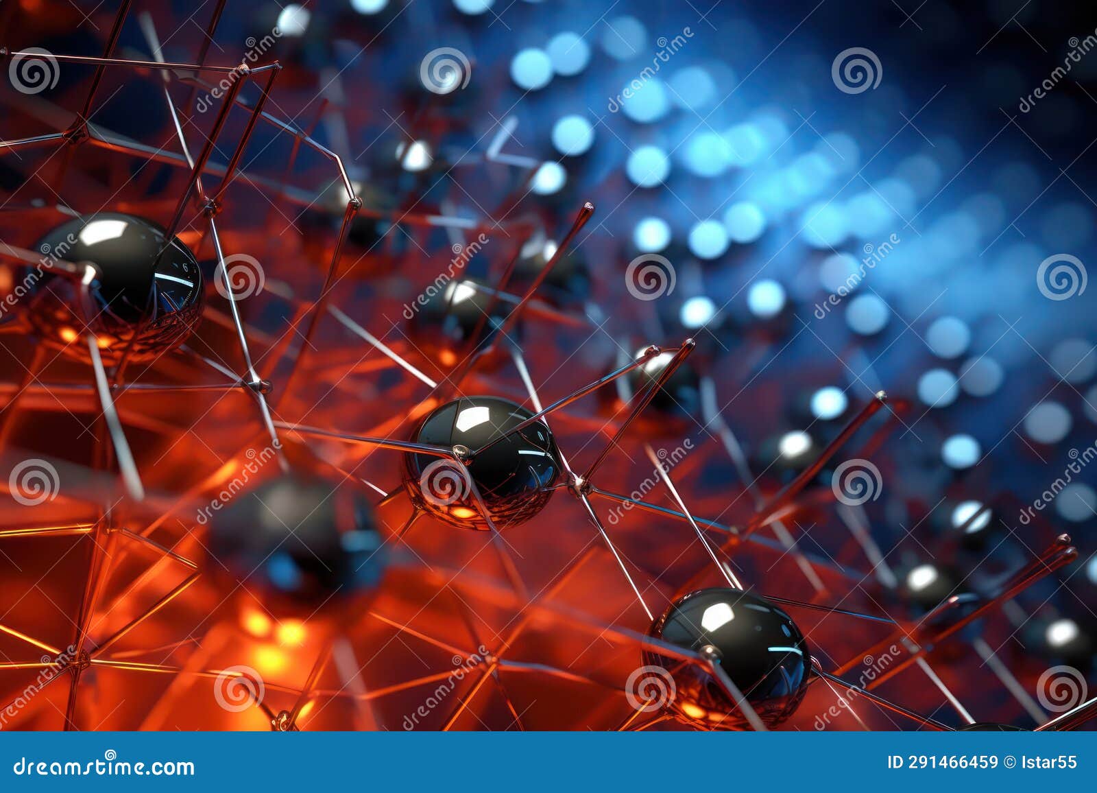 Nanotechnology in Electronics and Medicine, High-tech Background Stock ...