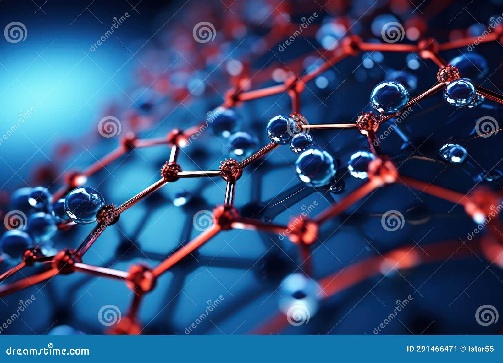 Nanotechnology in Electronics and Medicine, High-tech Background Stock ...