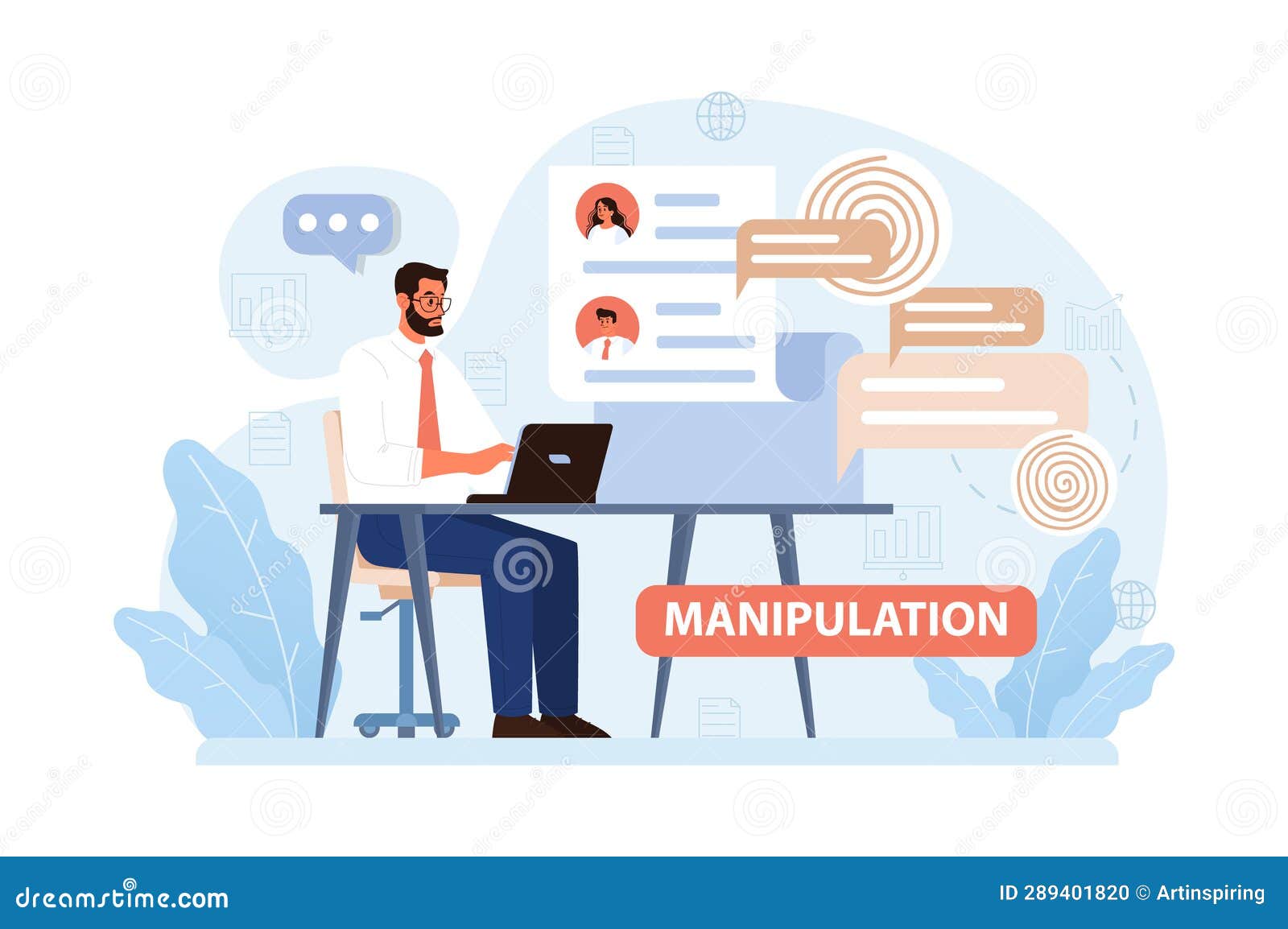 Manipulation, Domination Concept. Person Puppet Obeying To Master ...