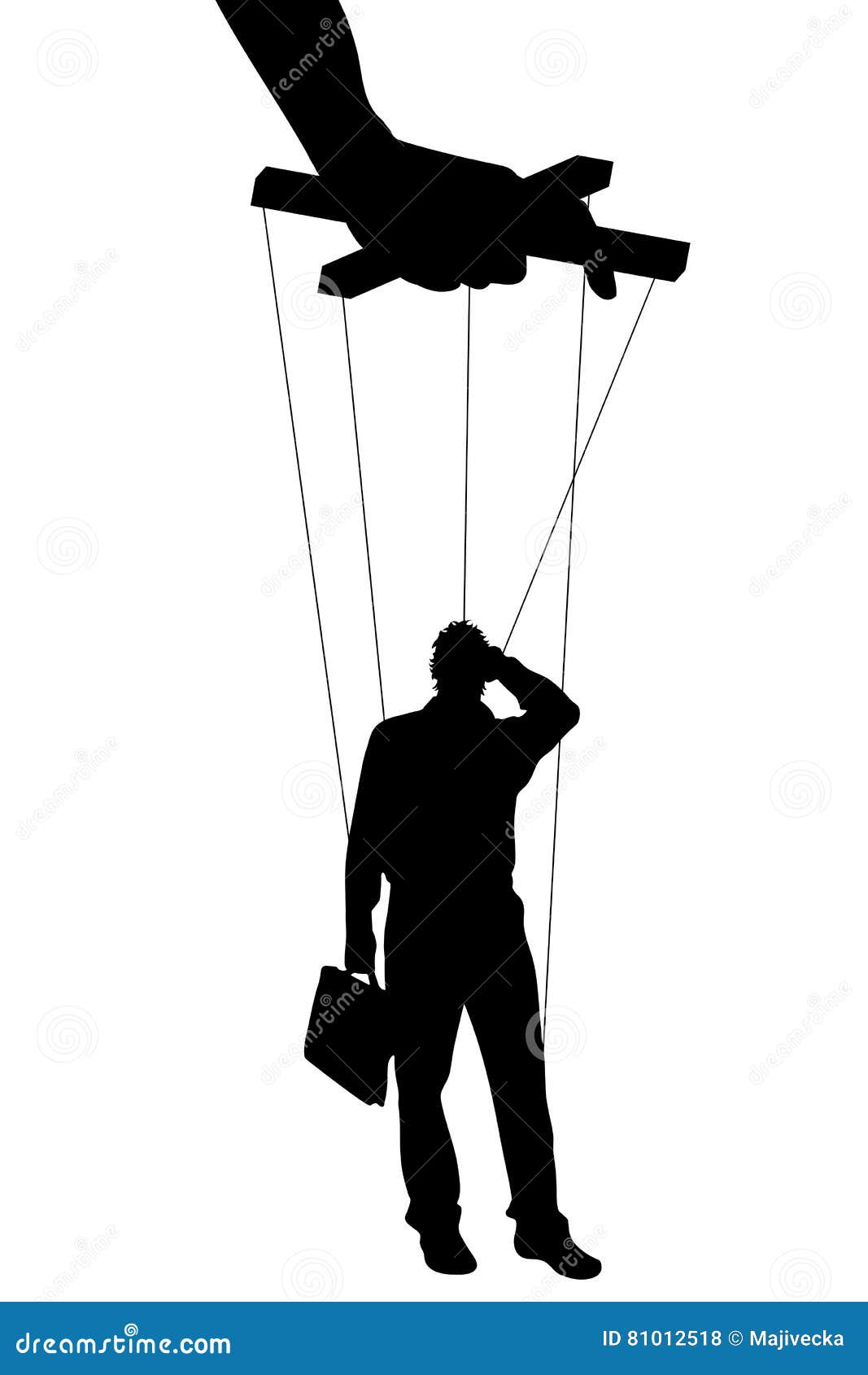 Manipulation stock illustration. Illustration of coercion - 81012518