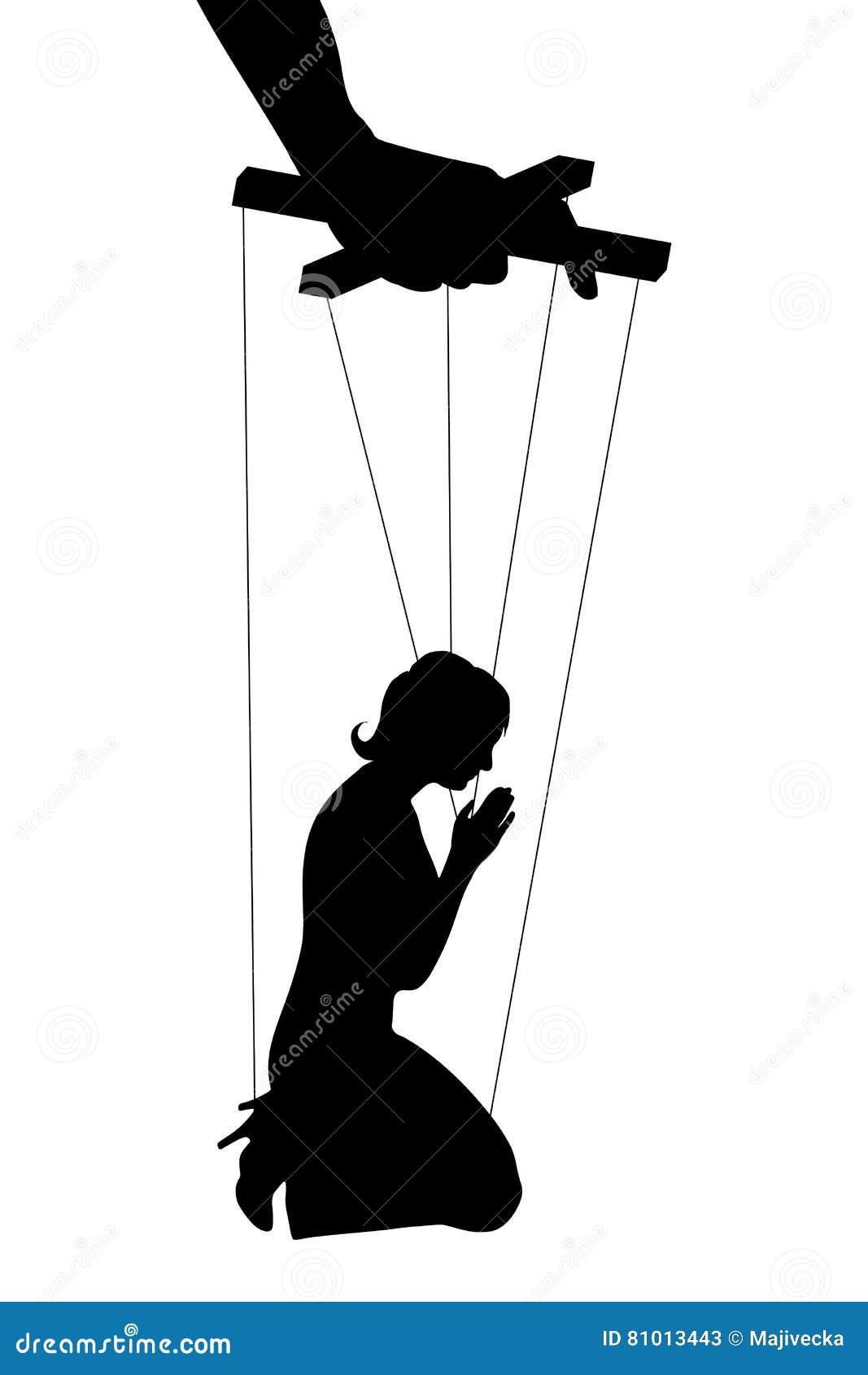 Manipulation stock illustration. Illustration of controlled - 81013443