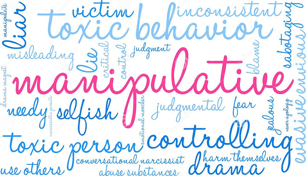 Manipulative Word Cloud stock illustration. Illustration of apologize ...