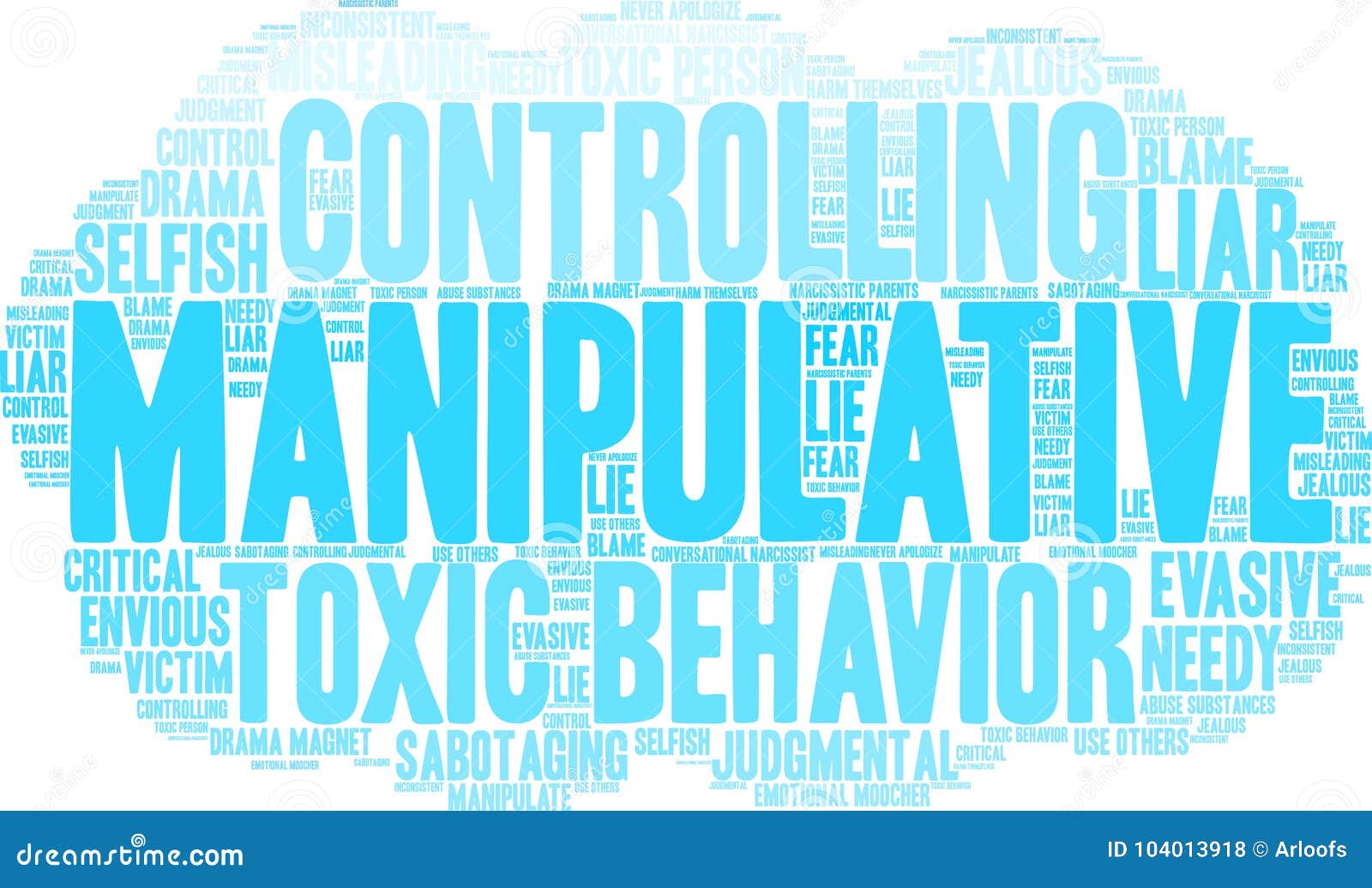 Manipulative Word Cloud stock illustration. Illustration of evasive ...