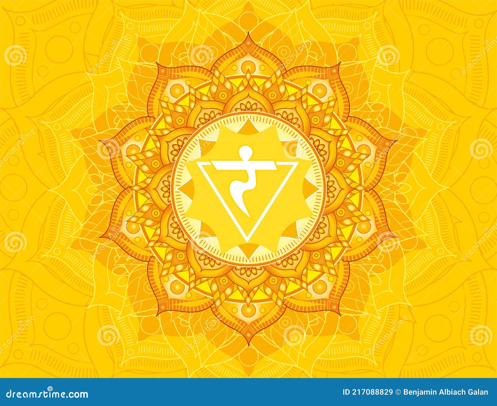 Manipura Chakra Cartoon Vector | CartoonDealer.com #37850899