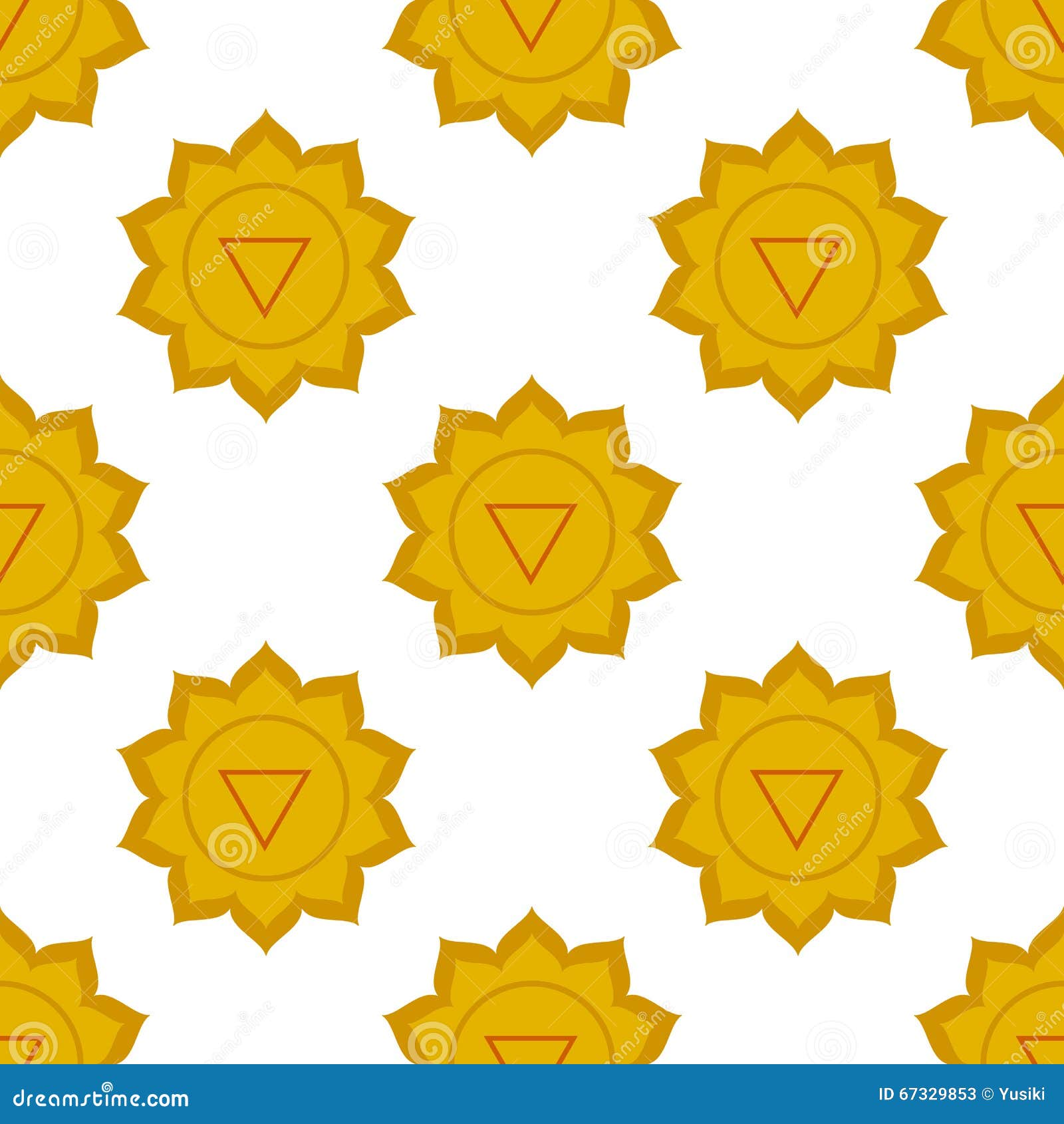 Manipura - Solar Plexus Chakra. Third Chakra Symbol Stock Illustration ...