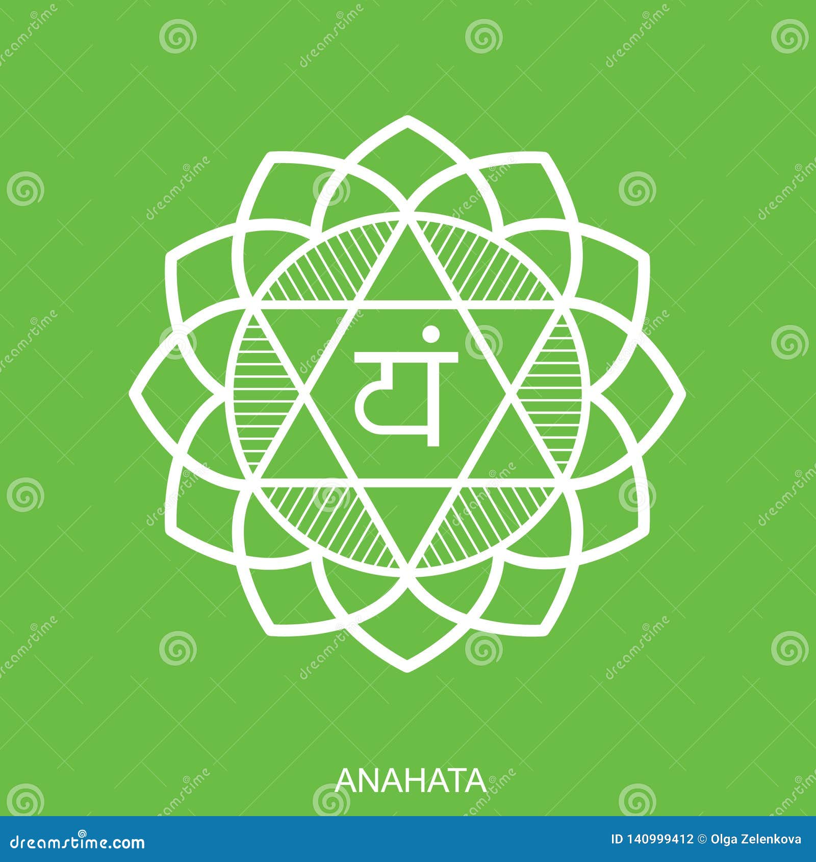 Manipura - the Third Primary Chakra. Vector Square Flat Illustration ... Manipura - the Third Primary Chakra. Vector Square Flat Illustration ...