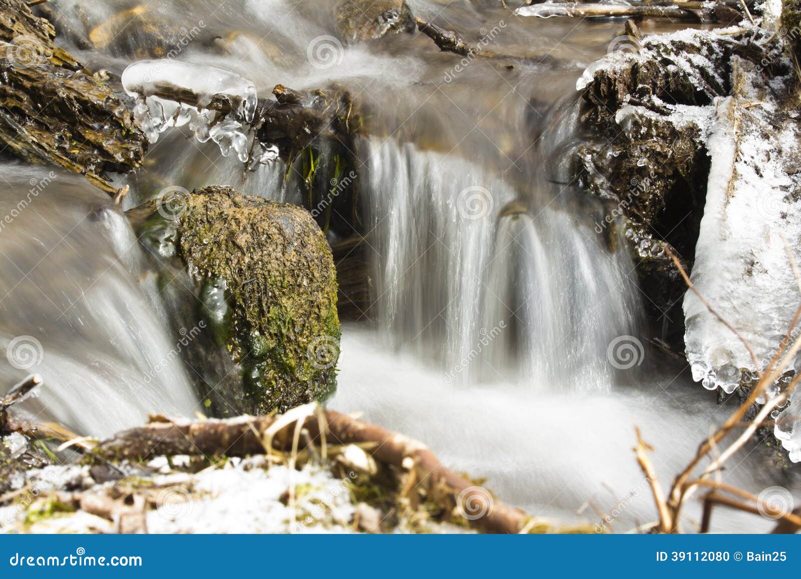 Manistee River runoff stock photo. Image of frozen, trail - 39112080