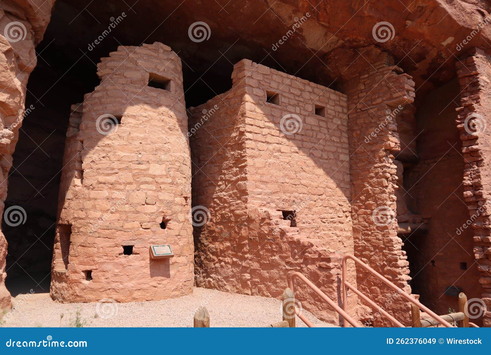 Manitou Cliff Dwellings Ruins among Red Rocks in Utah Stock Image ...