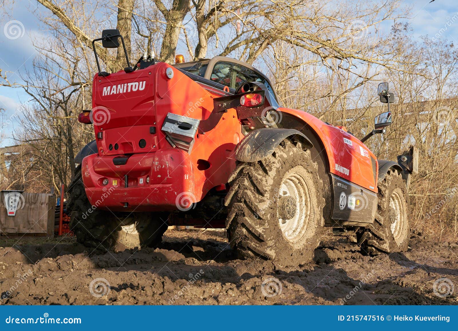 Manitou Construction Telescopic Handler MT1840 on a Construction Site ...