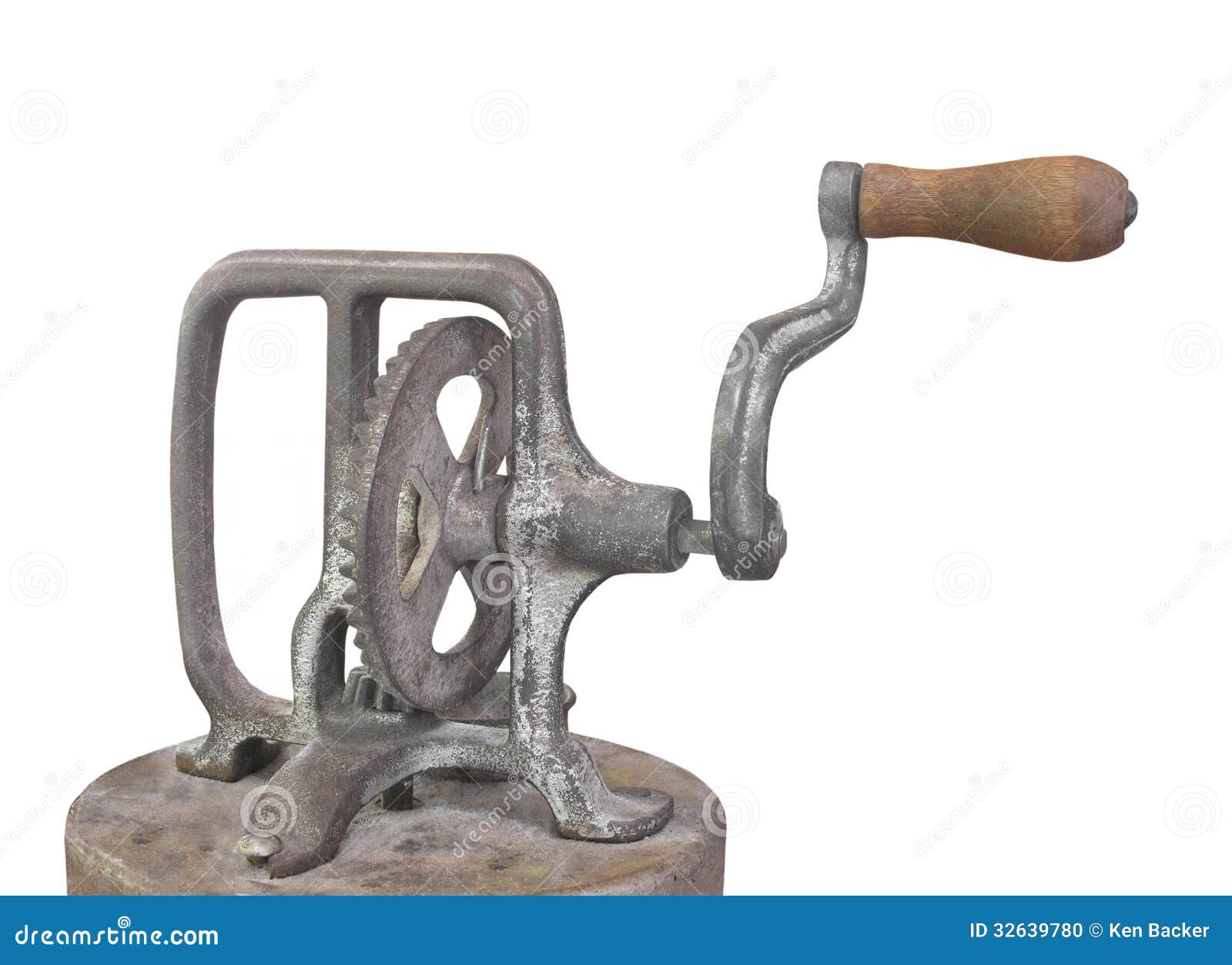 Manivela Velha E Engrenagens Isoladas. Foto de Stock - Imagem de velho ...