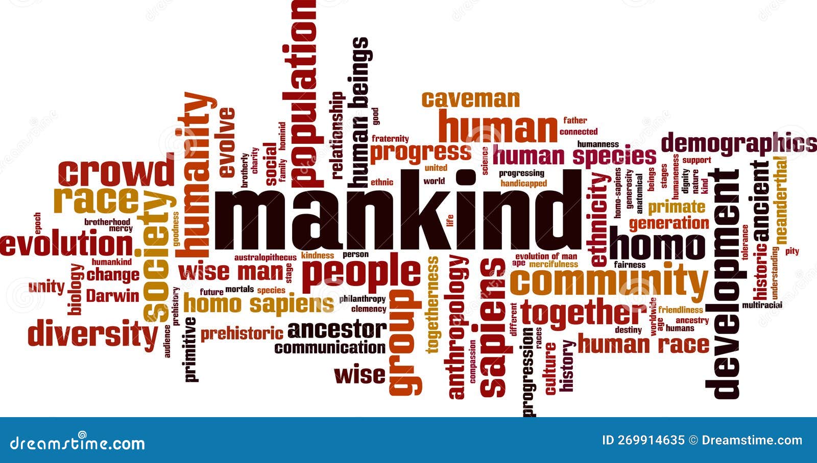 Mankind word cloud stock vector. Illustration of vector - 269914635