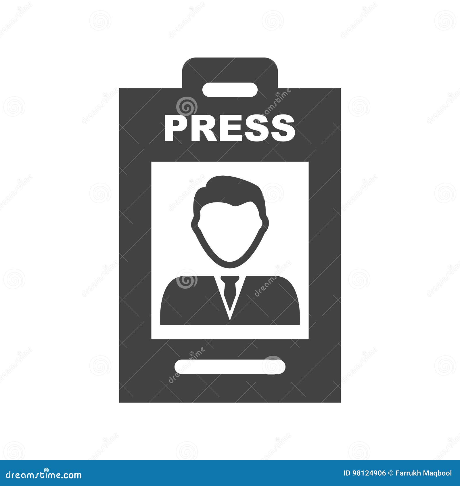 Manlig legitimation vektor illustrationer. Illustration av anställd ...