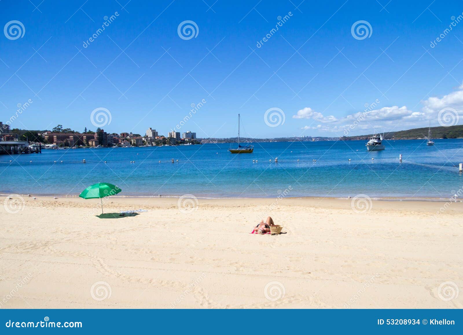 Sunbathing on the Beach at Manly Cove, Sydney, Australia Editorial ...