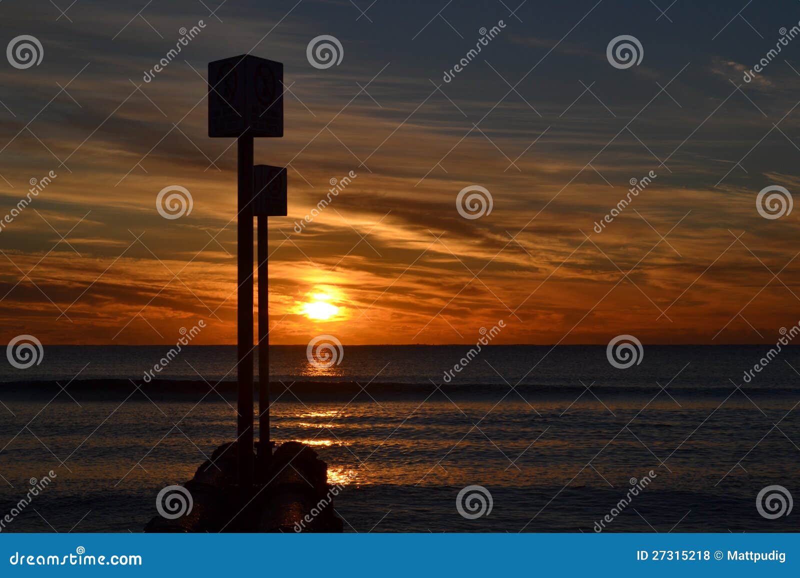 Manly Sunrise stock photo. Image of colours, relfection - 27315218