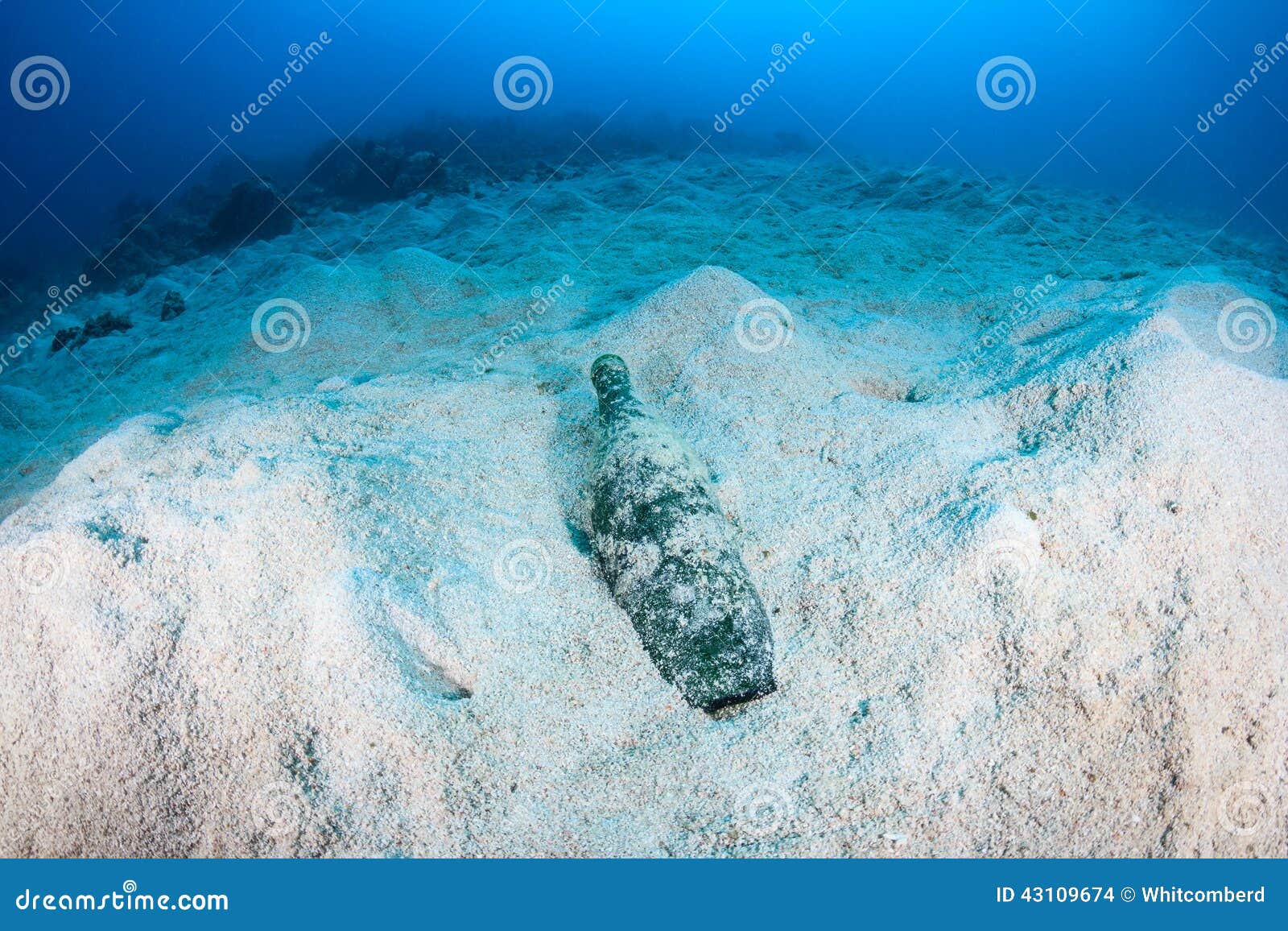 Manmade Pollution - Garbage on the Seafloor Stock Photo - Image of ...
