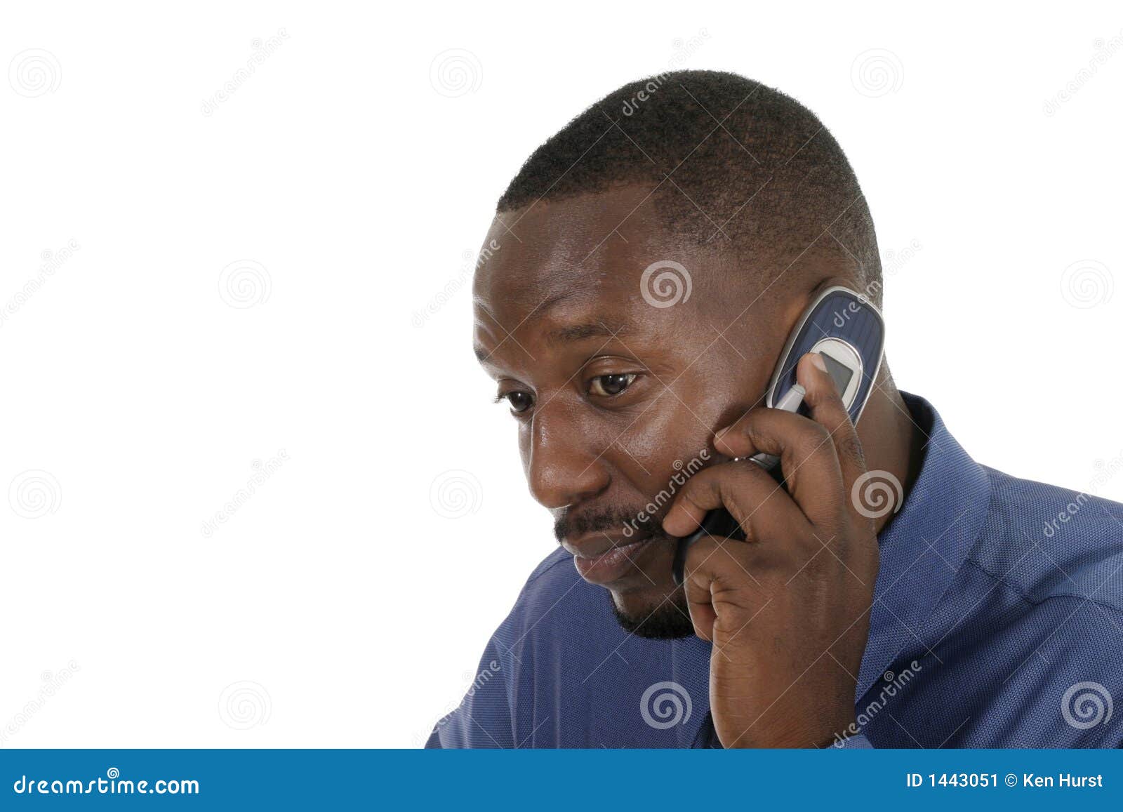 Mann Auf Irritierendem Handy-Anruf Bild. Bild: 1443051