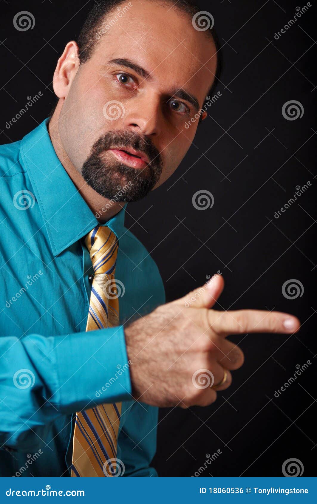 Mann, Der Seinen Finger Zeigt Stockfoto - Bild von kerl, erklärung ...