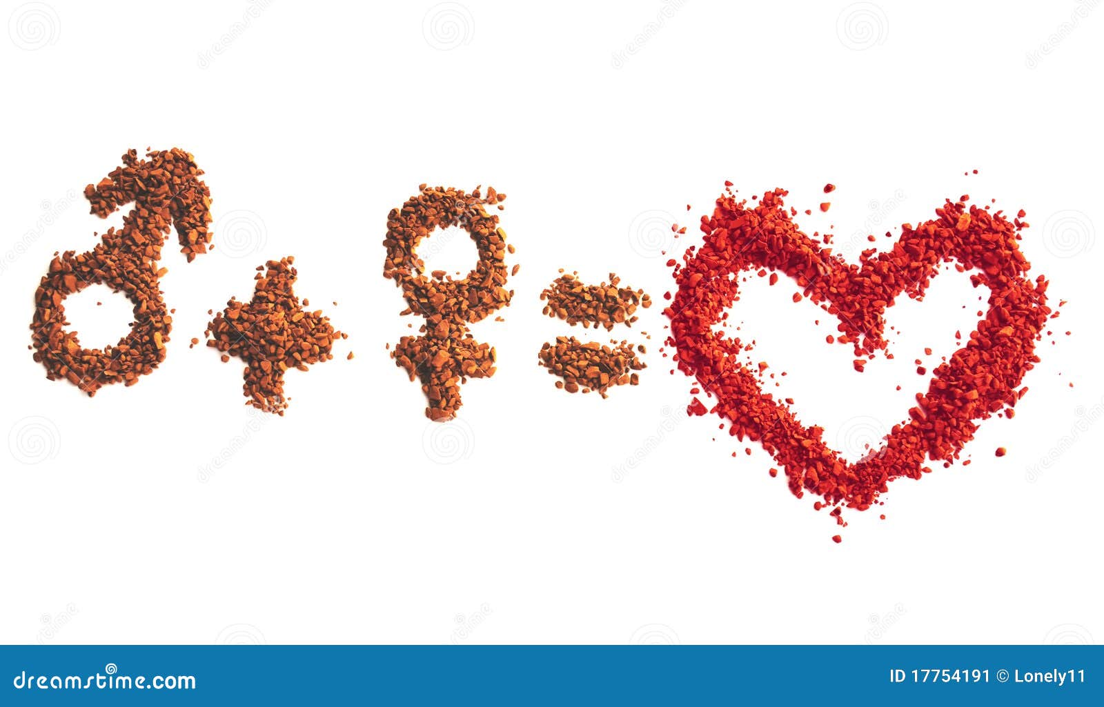 Mann + Frau = Liebe stockbild. Bild von unterstützung - 17754191