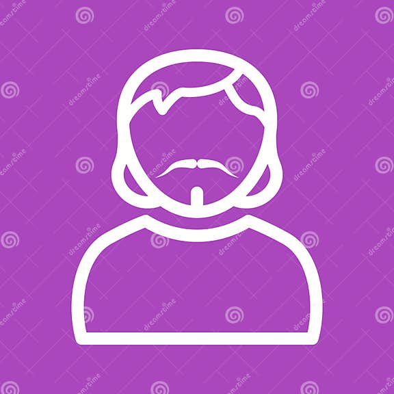 Mann im Spitzbart vektor abbildung. Illustration von stilvoll - 97995740